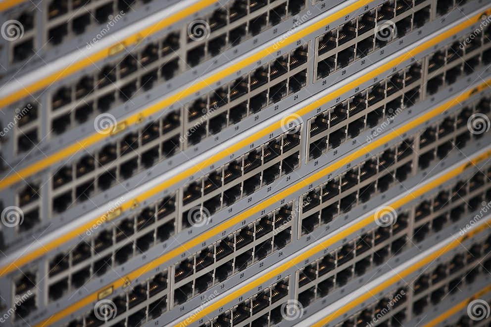 Network switch stack stock photo. Image of ethernet, copper - 20679526
