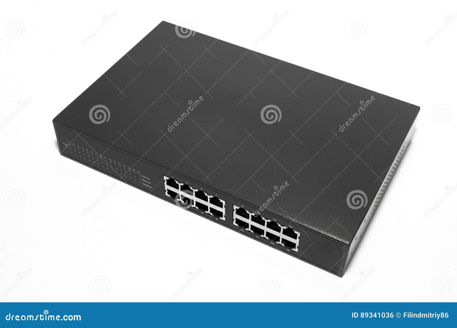 Network switch. stock photo. Image of speed, cable, broadband - 89341036