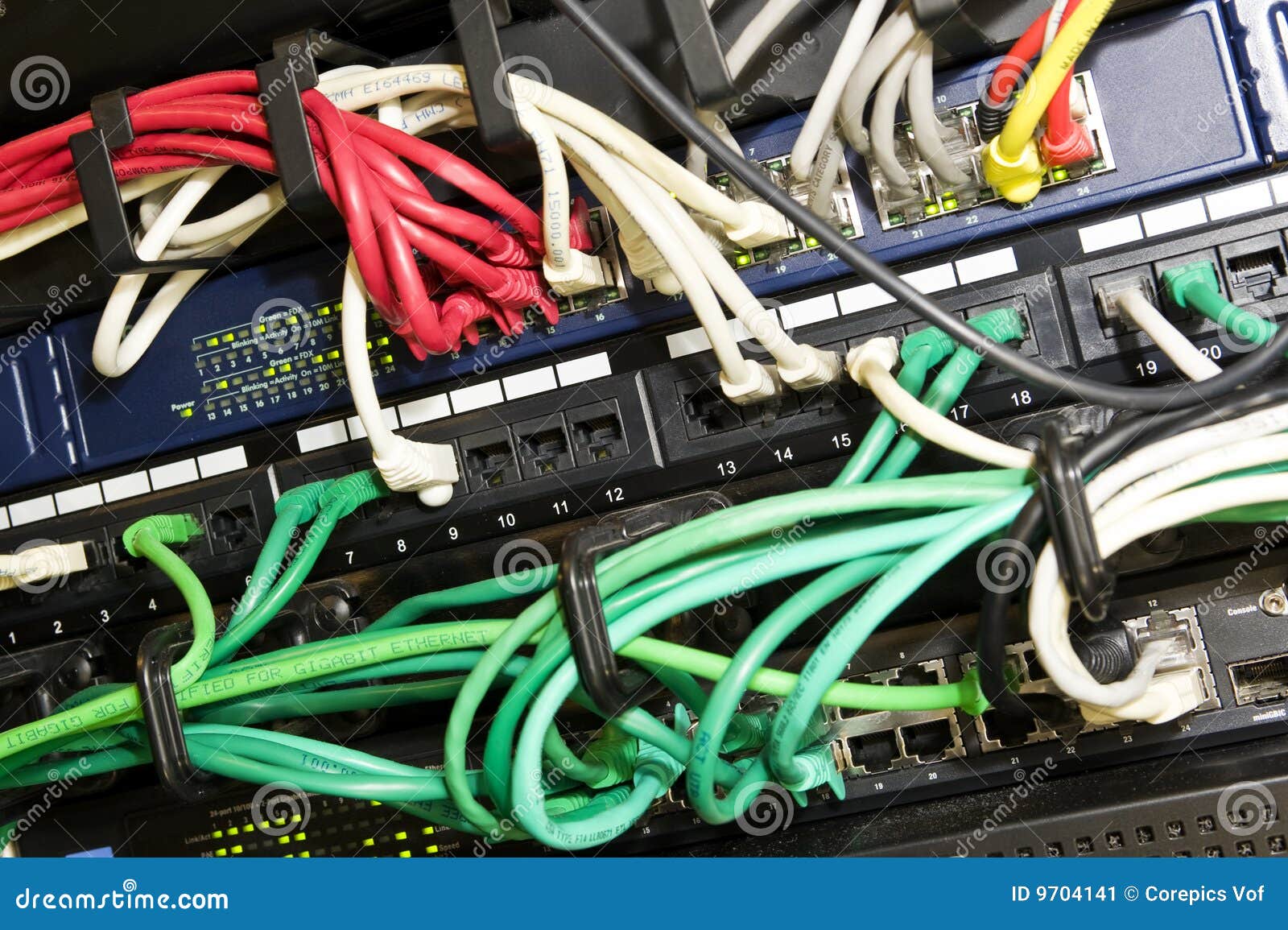 Network switches stock image. Image of coding, ordered - 9704141