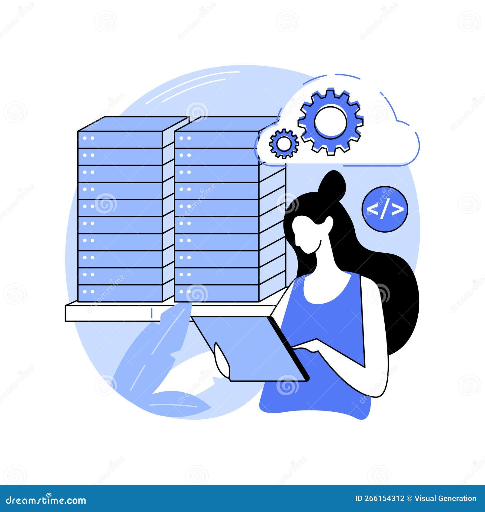 Network System Administrator Isolated Cartoon Vector Illustrations ...