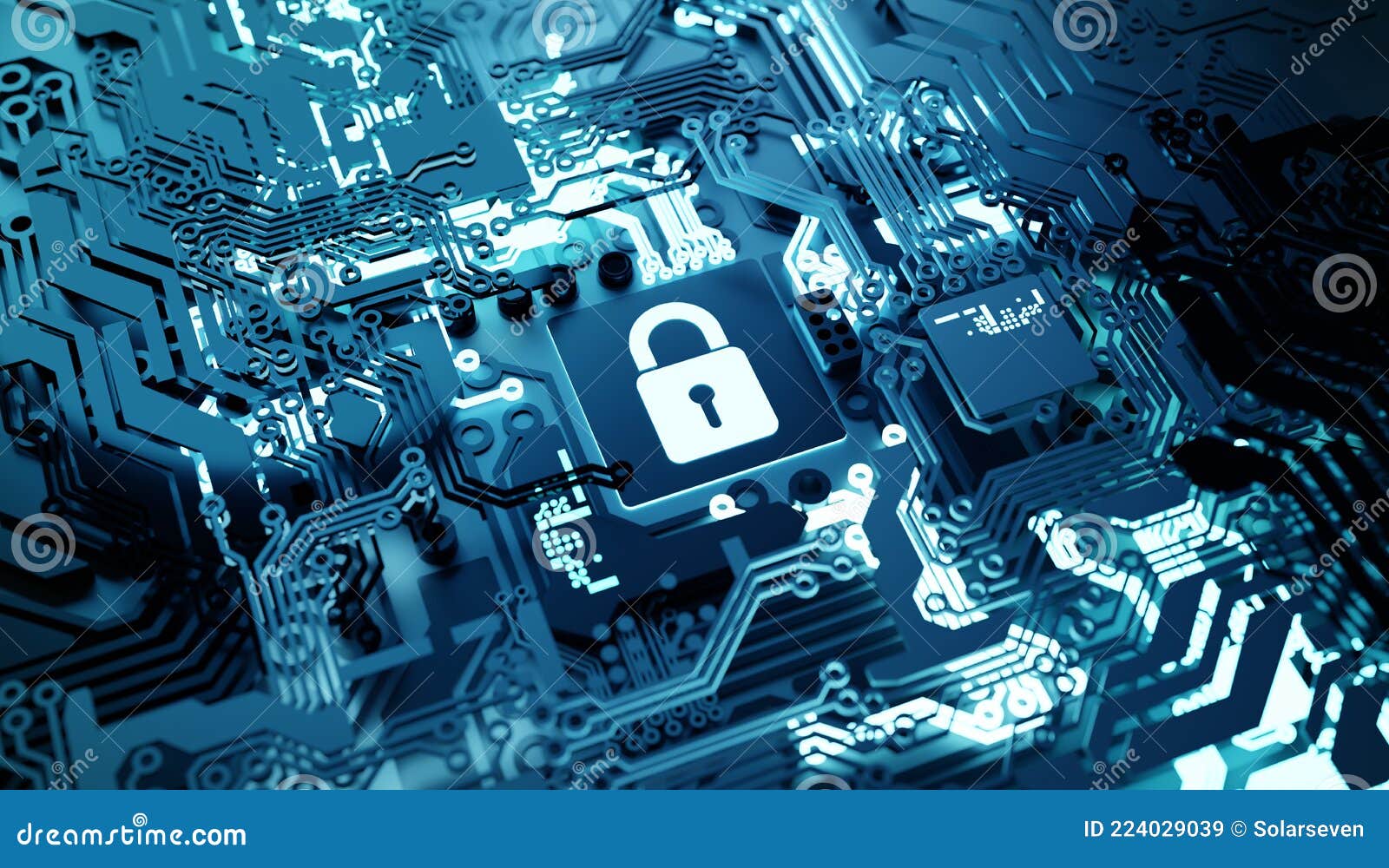 Network and System Security Background Stock Image - Image of board ...