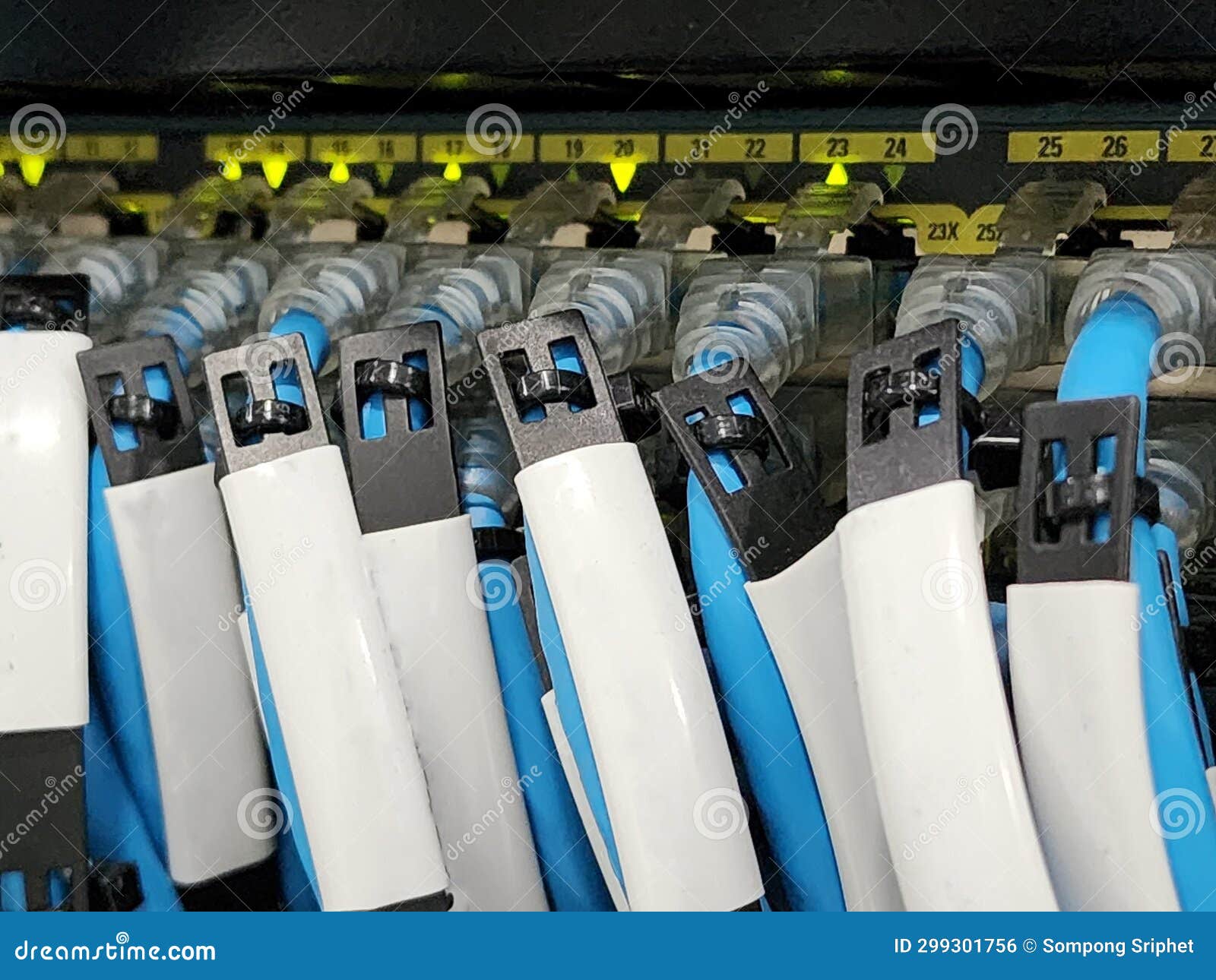 Network System in the Server Room Global a Communications Stock Photo ...