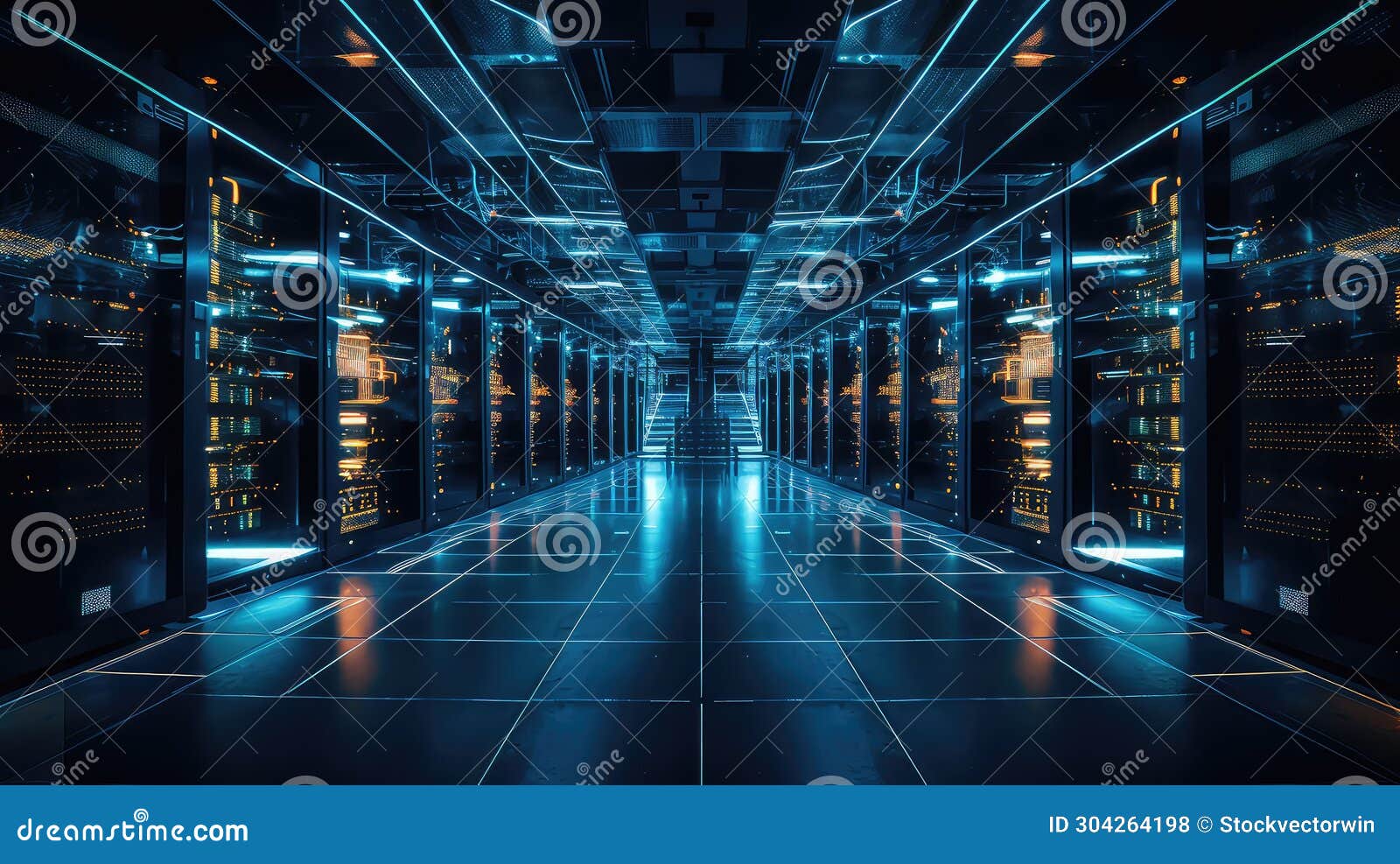 Network System Tech Background Stock Illustration - Illustration of ...