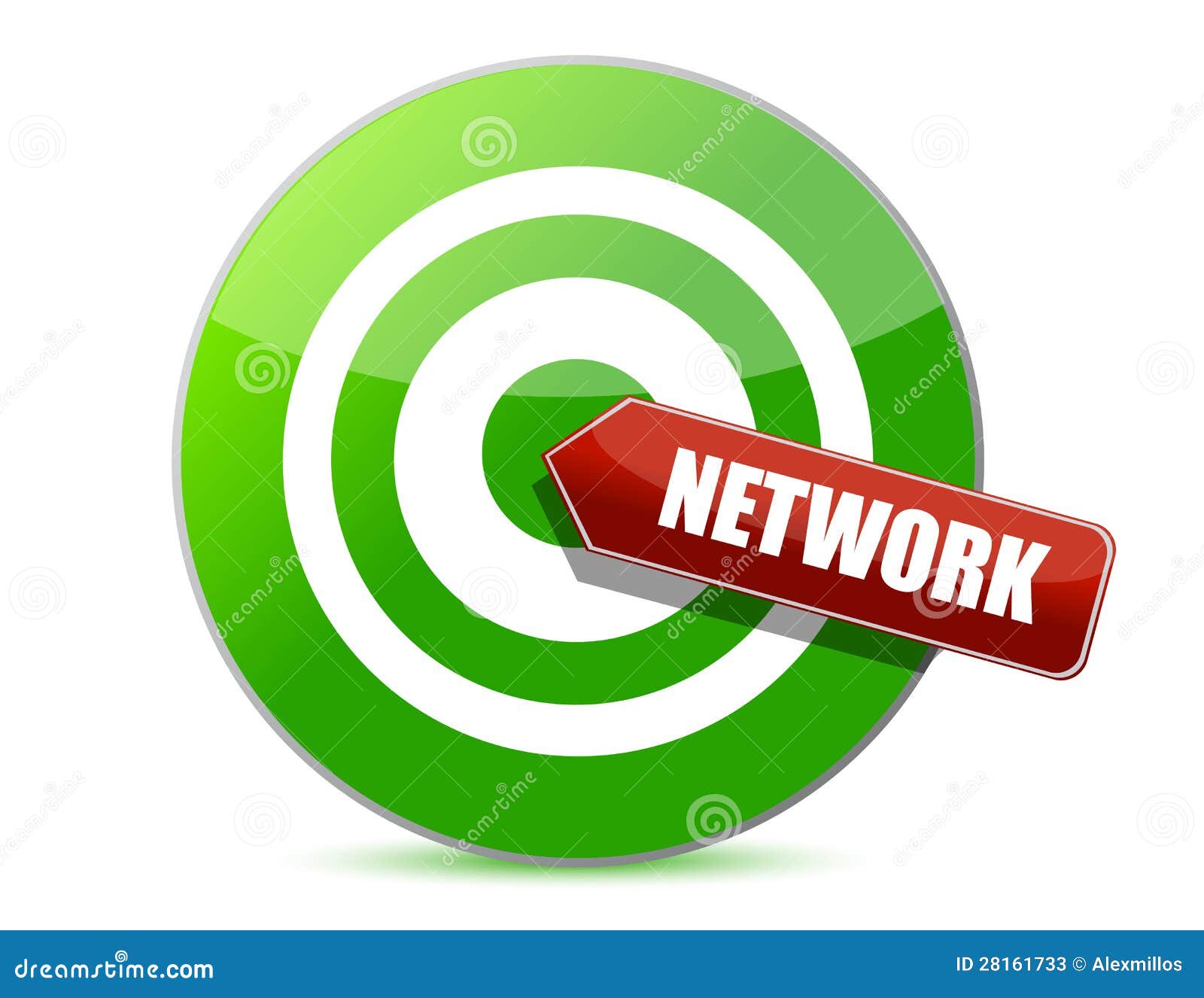 Network target stock illustration. Illustration of news - 28161733