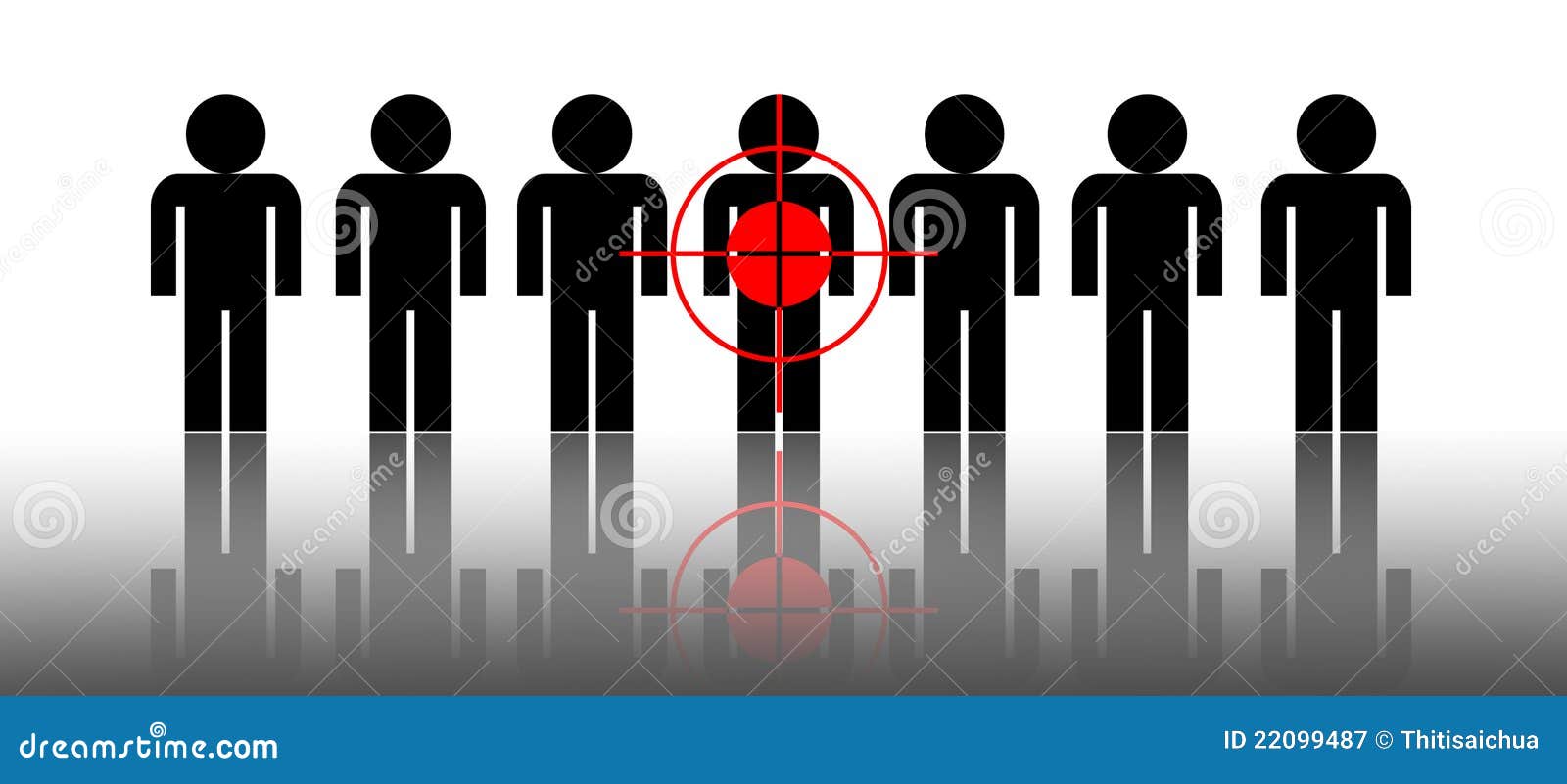 Network target people stock illustration. Illustration of choosing ...