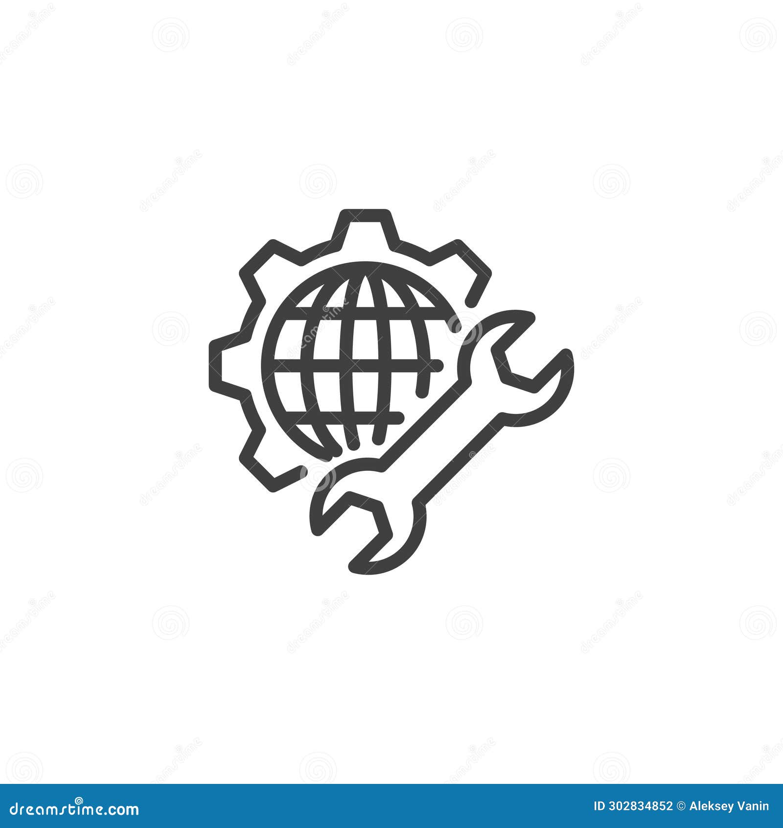 Network Technical Support Line Icon Stock Illustration - Illustration ...