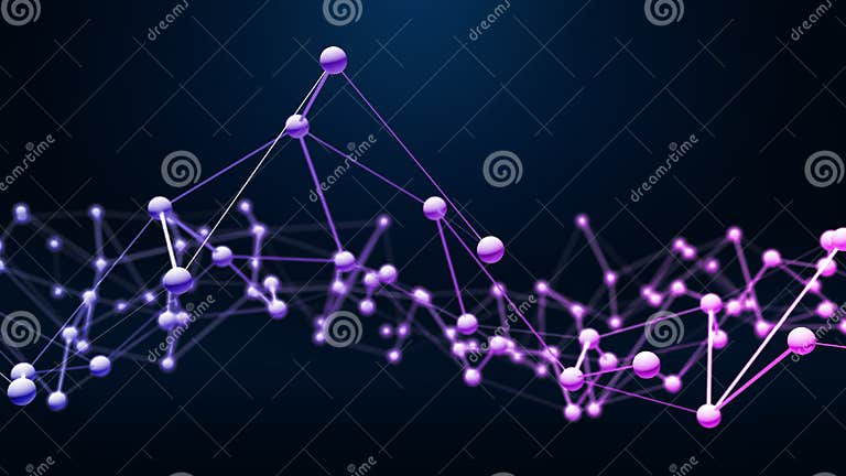 Network Technology Abstract Background Connection Stock Illustration ...