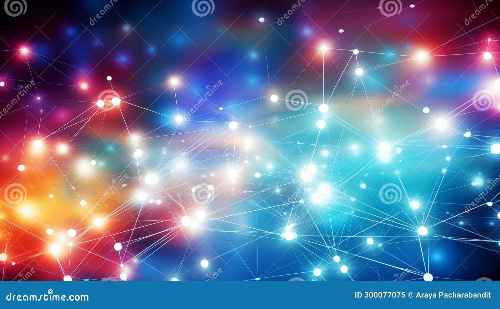 Network Technology Backdrop. Illustrates Creative Concepts in Modern ...