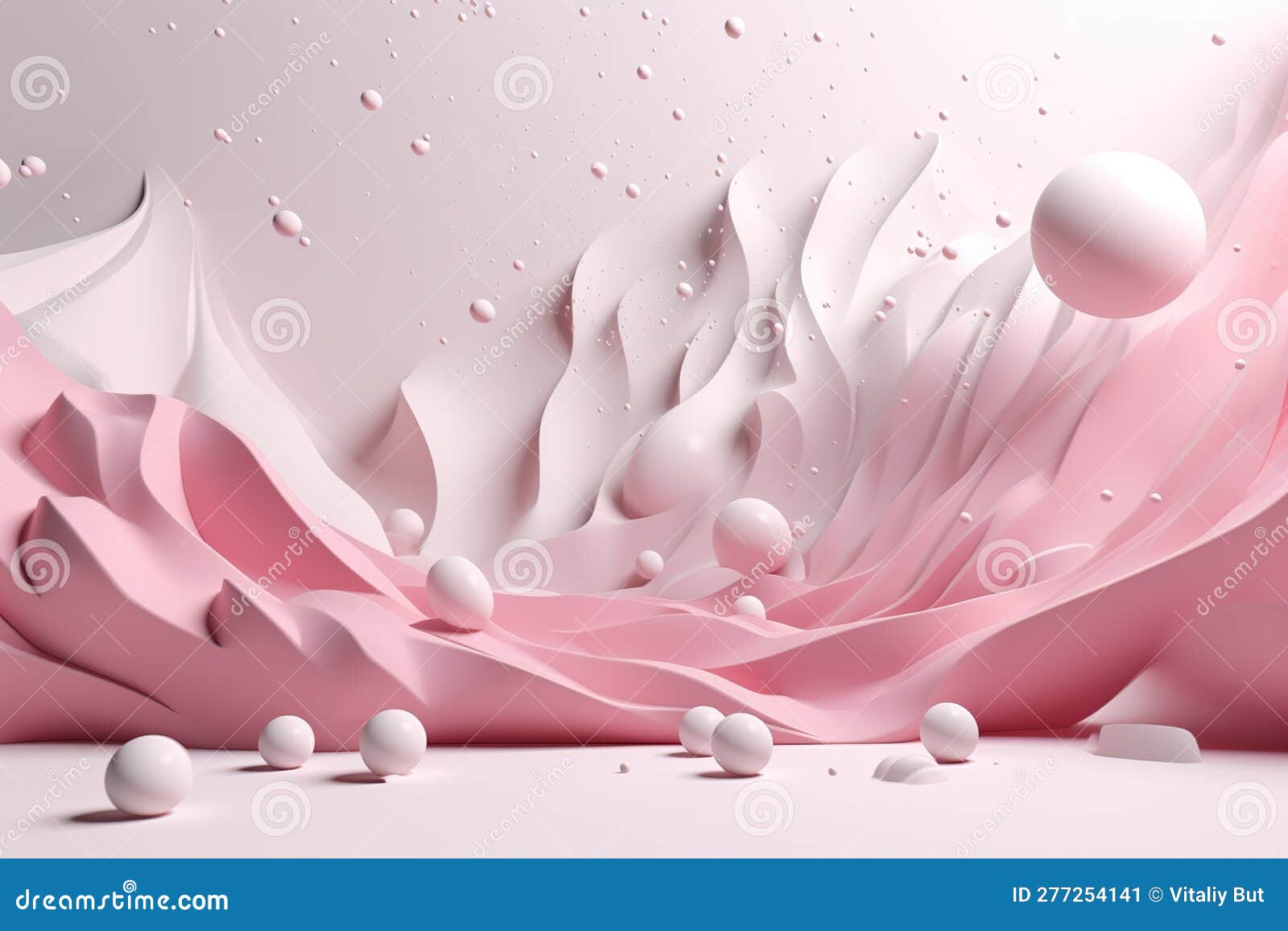 Network Technology Background Futuristic Tech Pink Wave Background. Low ...