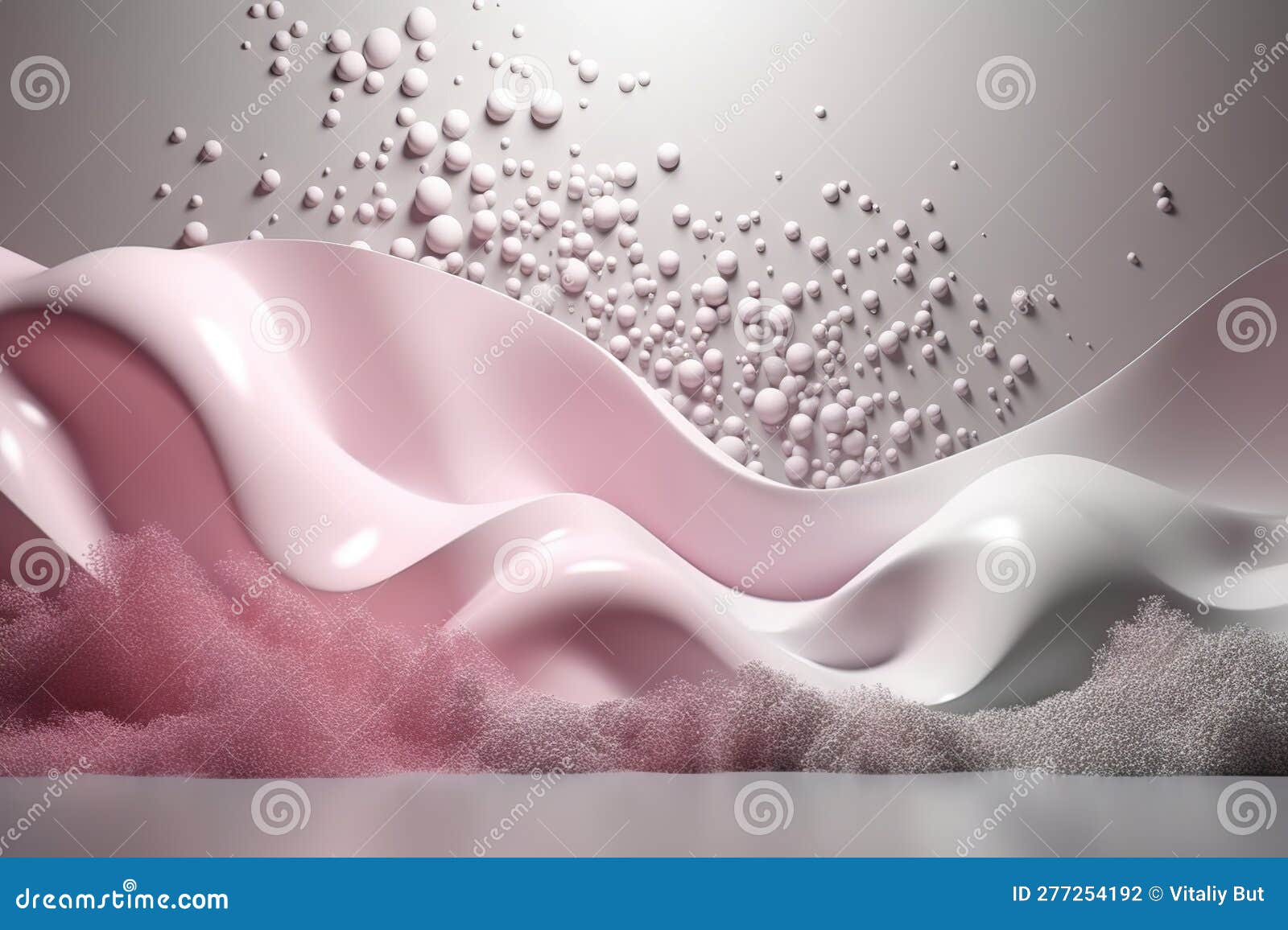 Network Technology Background Futuristic Tech Pink Wave Background. Low ...