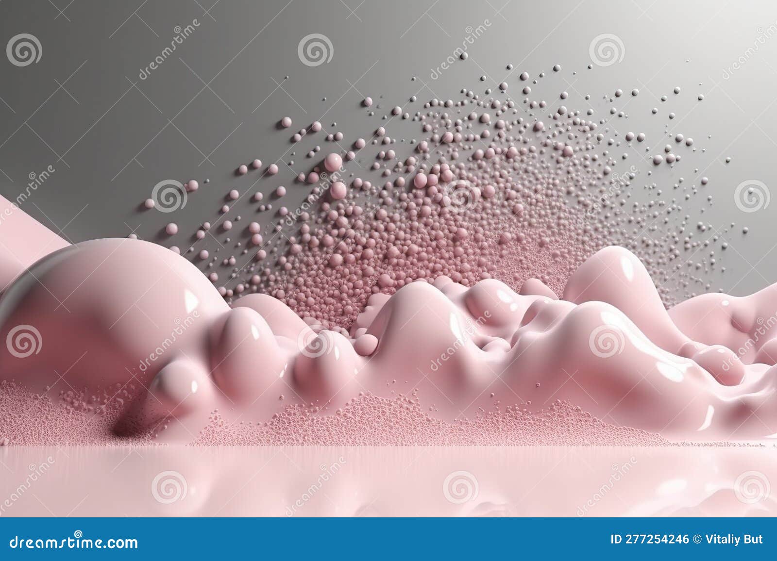 Network Technology Background Futuristic Tech Pink Wave Background. Low ...