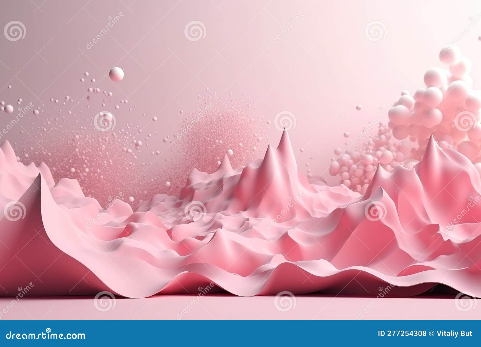 Network Technology Background Futuristic Tech Pink Wave Background. Low ...