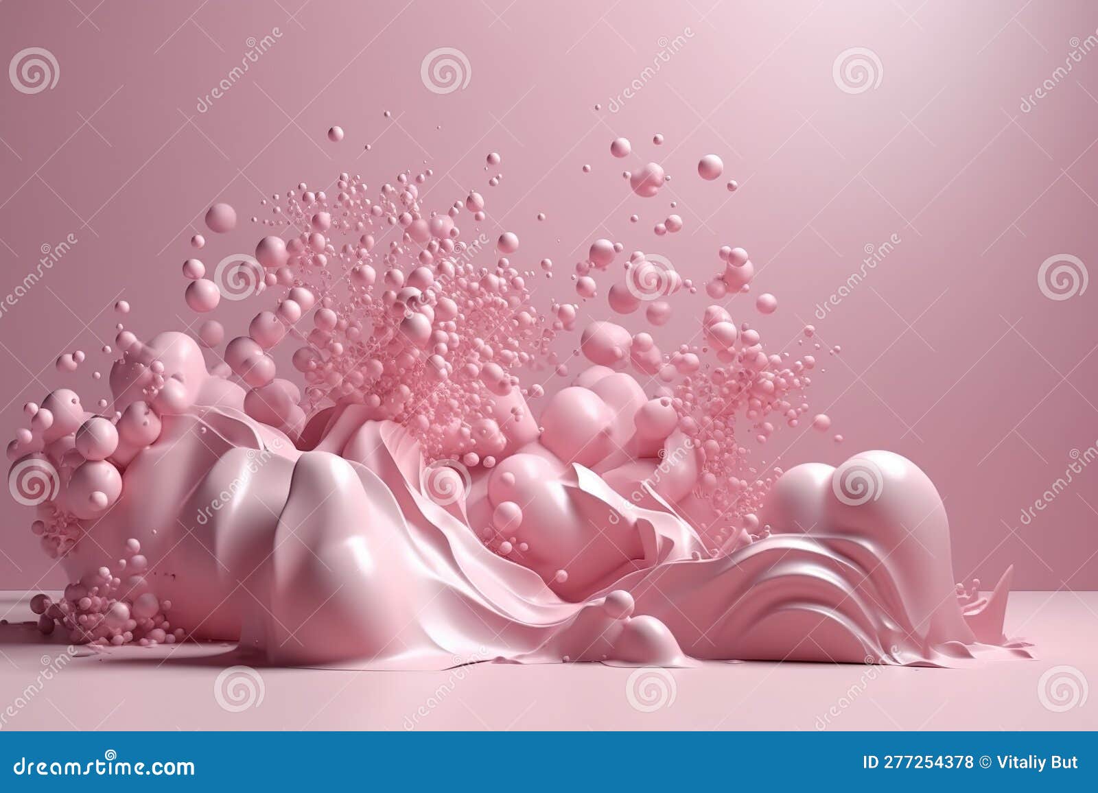 Network Technology Background Futuristic Tech Pink Wave Background. Low ...