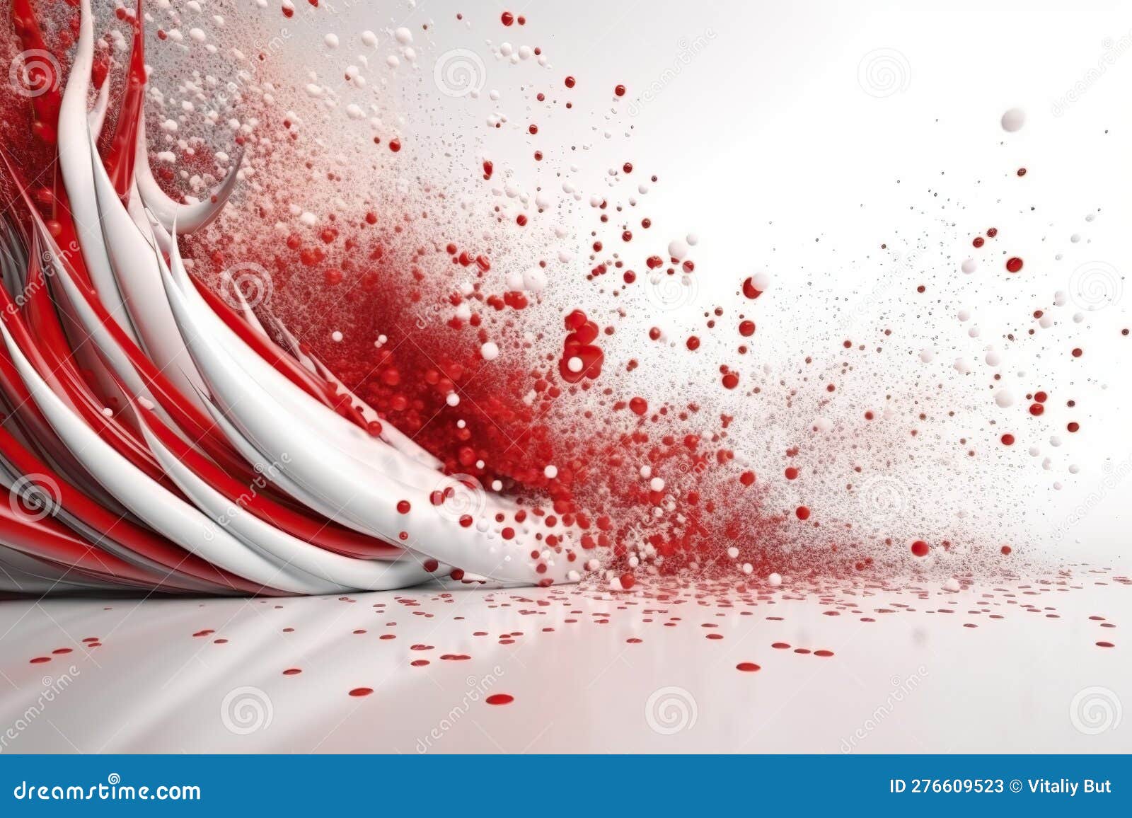 Network Technology Background Futuristic Tech Red and White Wave ...