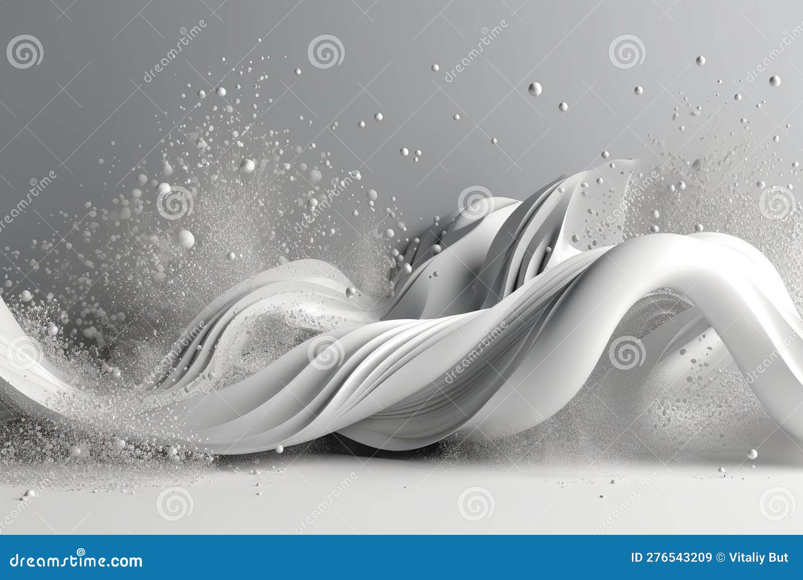 Network Technology Background Futuristic Tech White Cream Wave ...