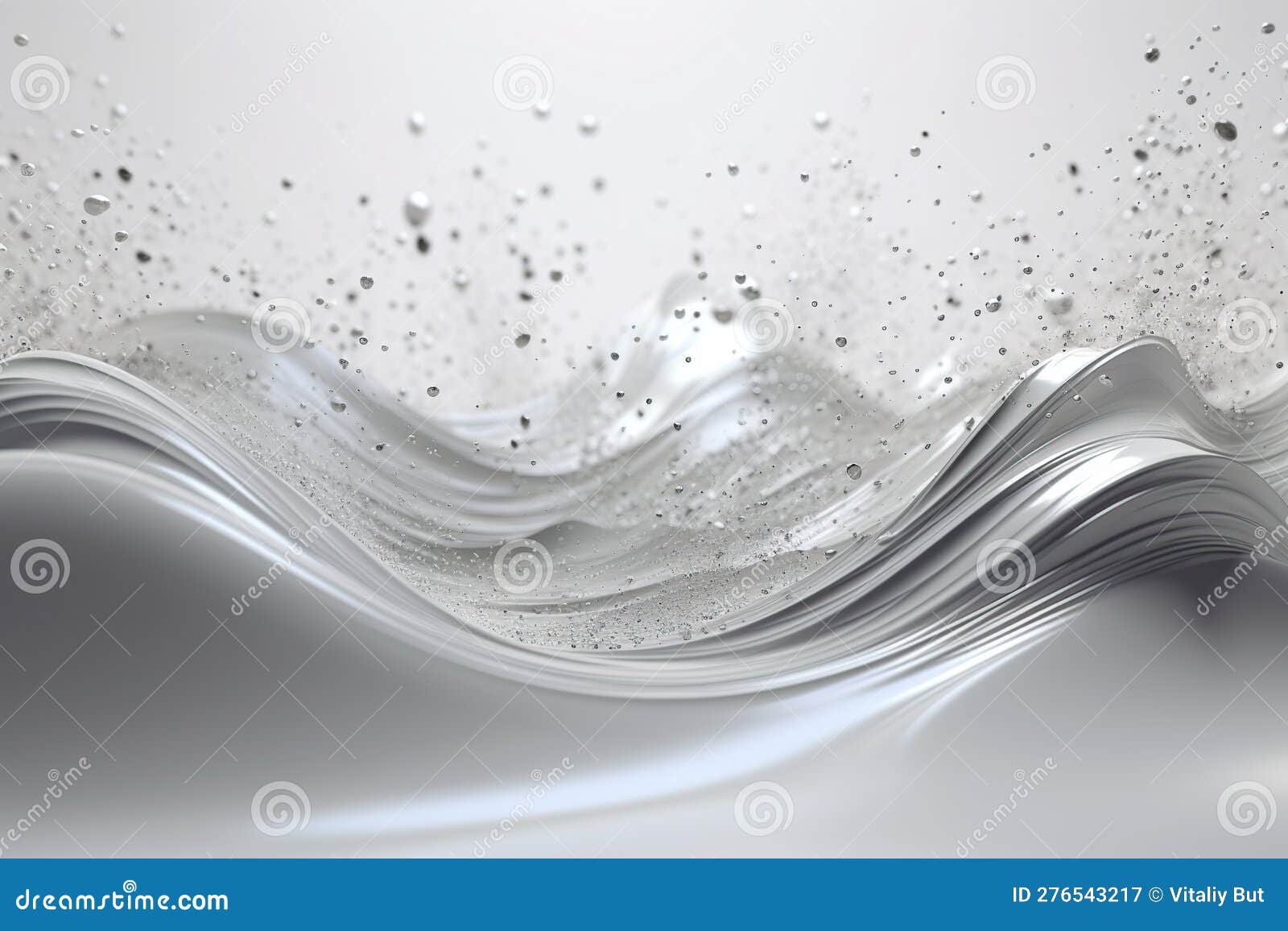 Network Technology Background Futuristic Tech White Cream Wave ...