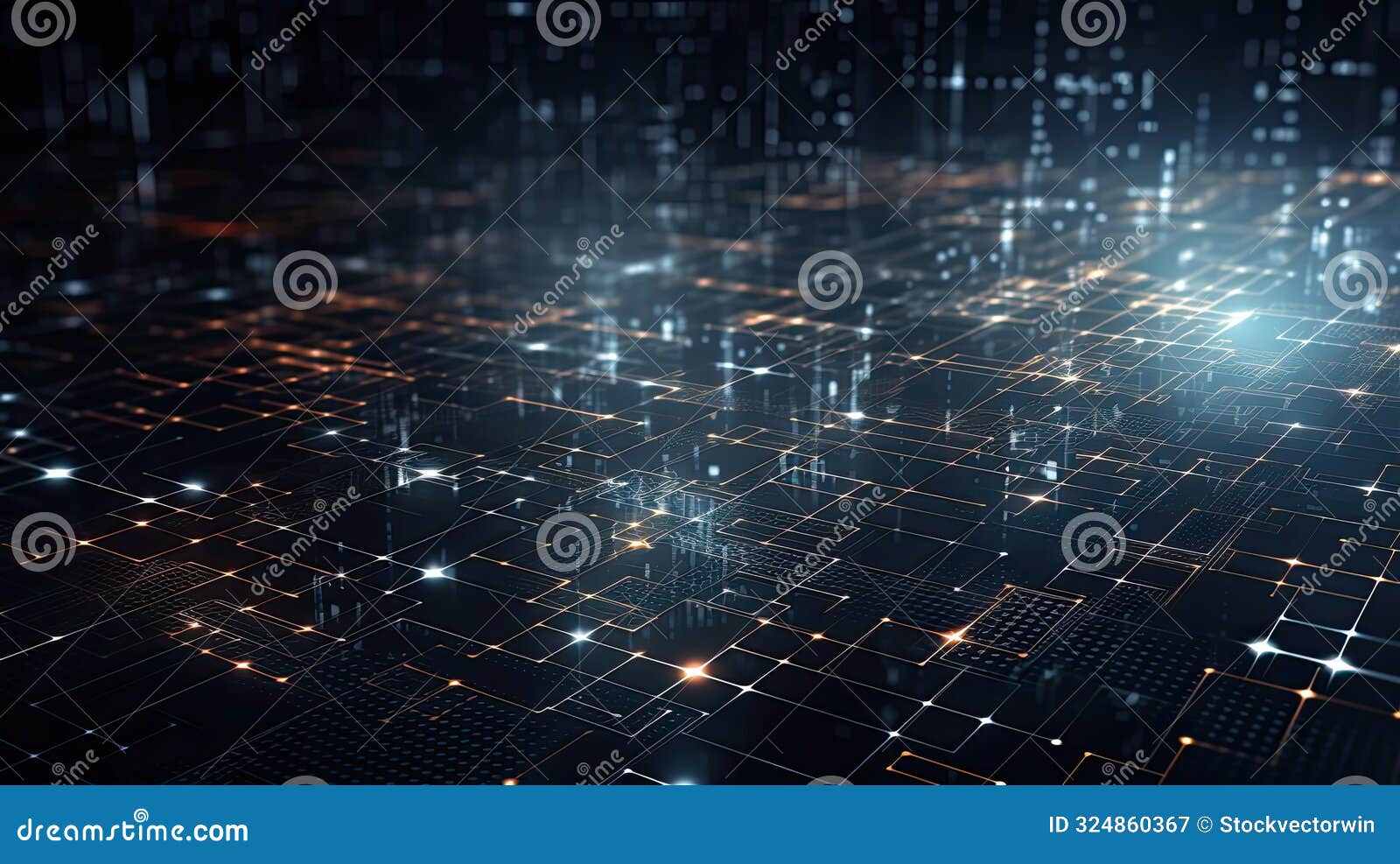 Network Technology Background Gray Stock Illustration - Illustration of ...