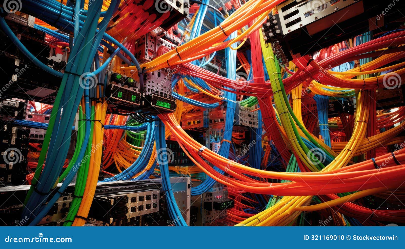 Network technology bridge stock illustration. Illustration of ...