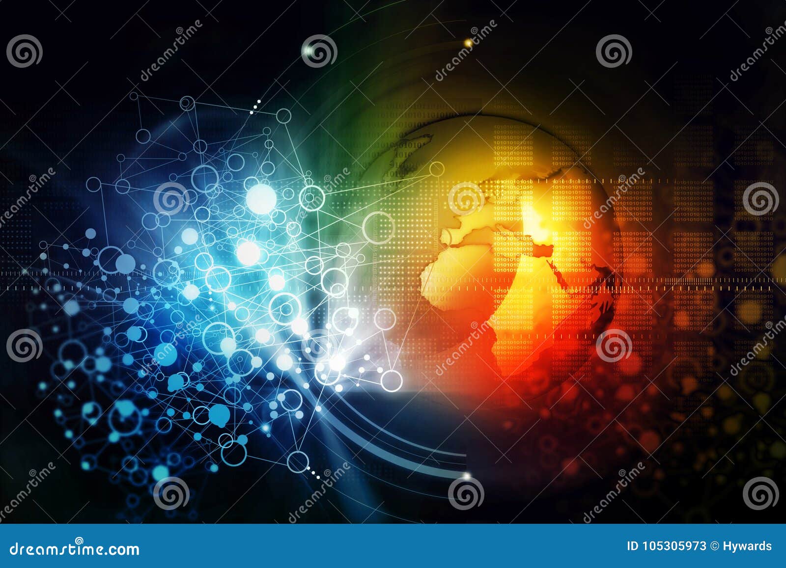 Network technology stock illustration. Illustration of wire - 105305973