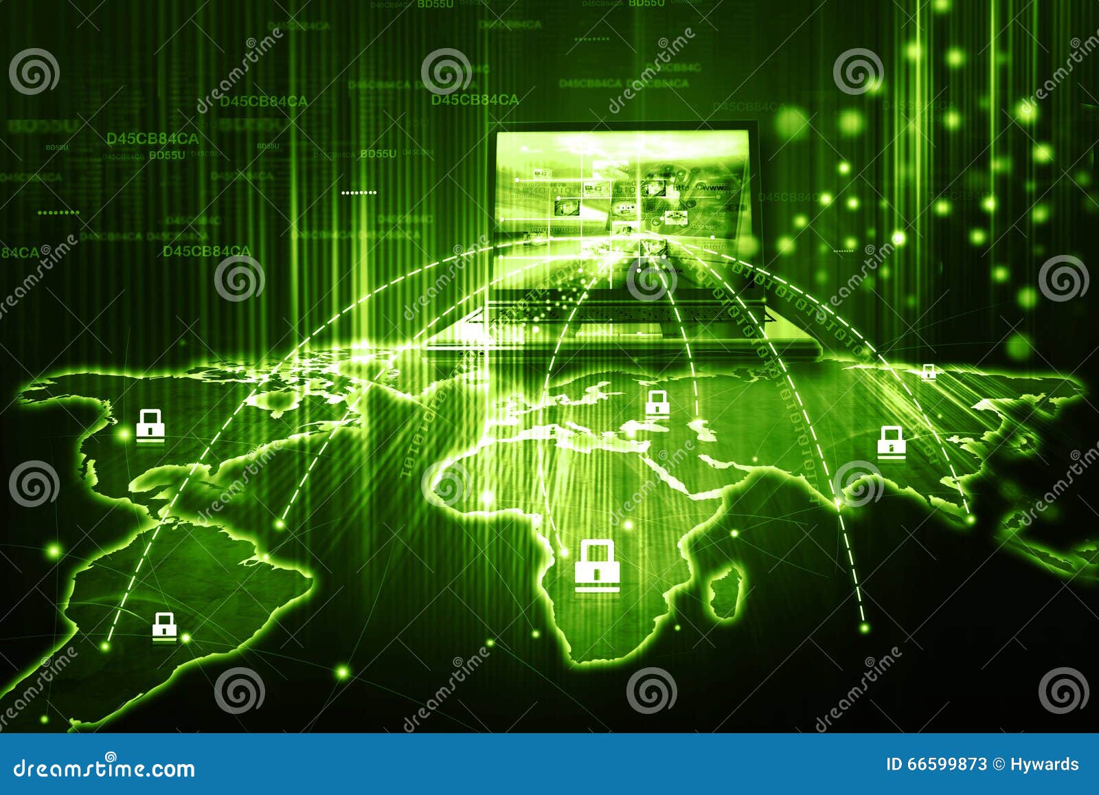 Network technology stock illustration. Illustration of global - 66599873