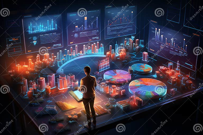 Network Technology is the Power of Digital Software Development and Big Data Stock Illustration ...