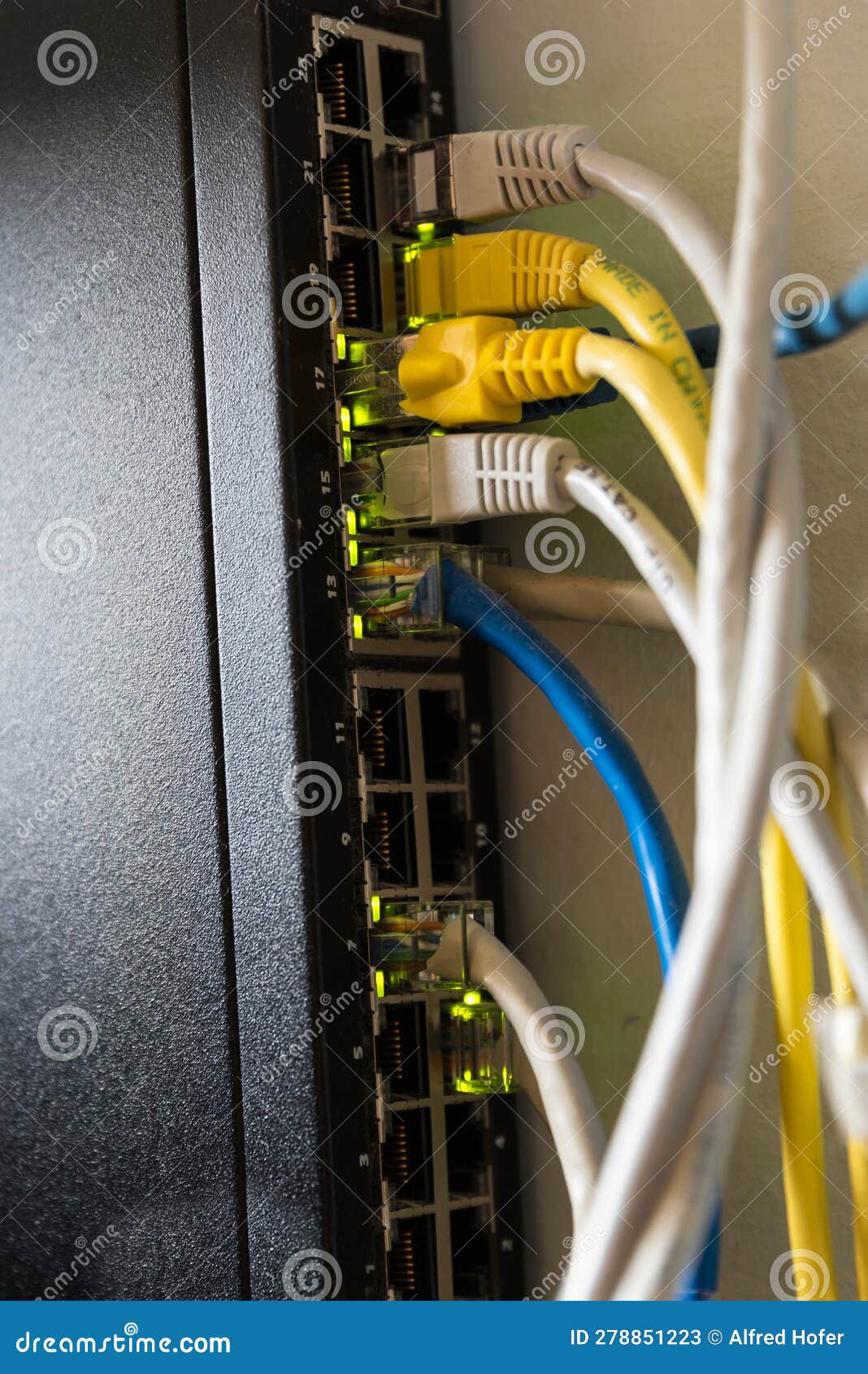 Network Technology and RJ45 Cable Stock Image - Image of local ...