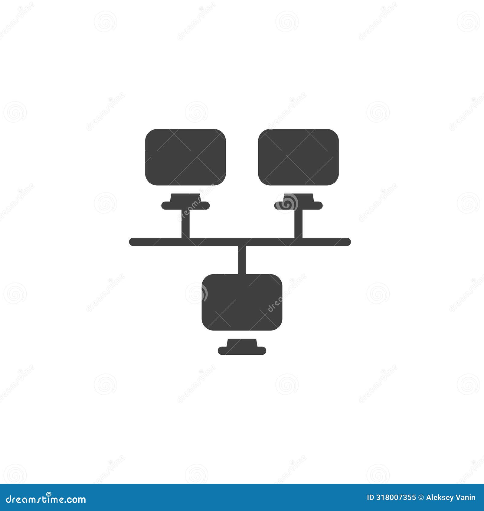 Network Topology Vector Icon Stock Vector - Illustration of symbol ...