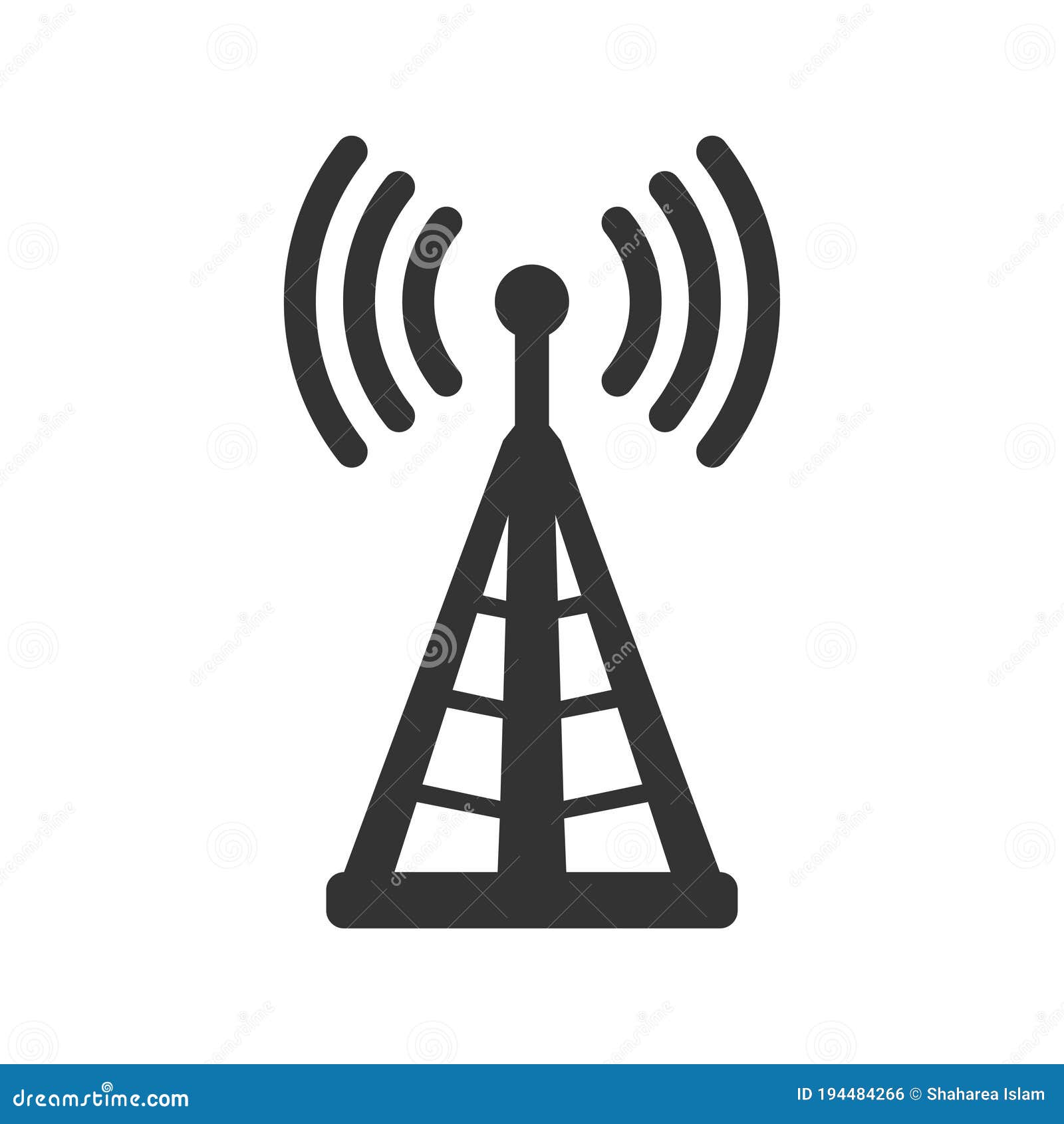 Network tower icon stock vector. Illustration of beautiful - 194484266