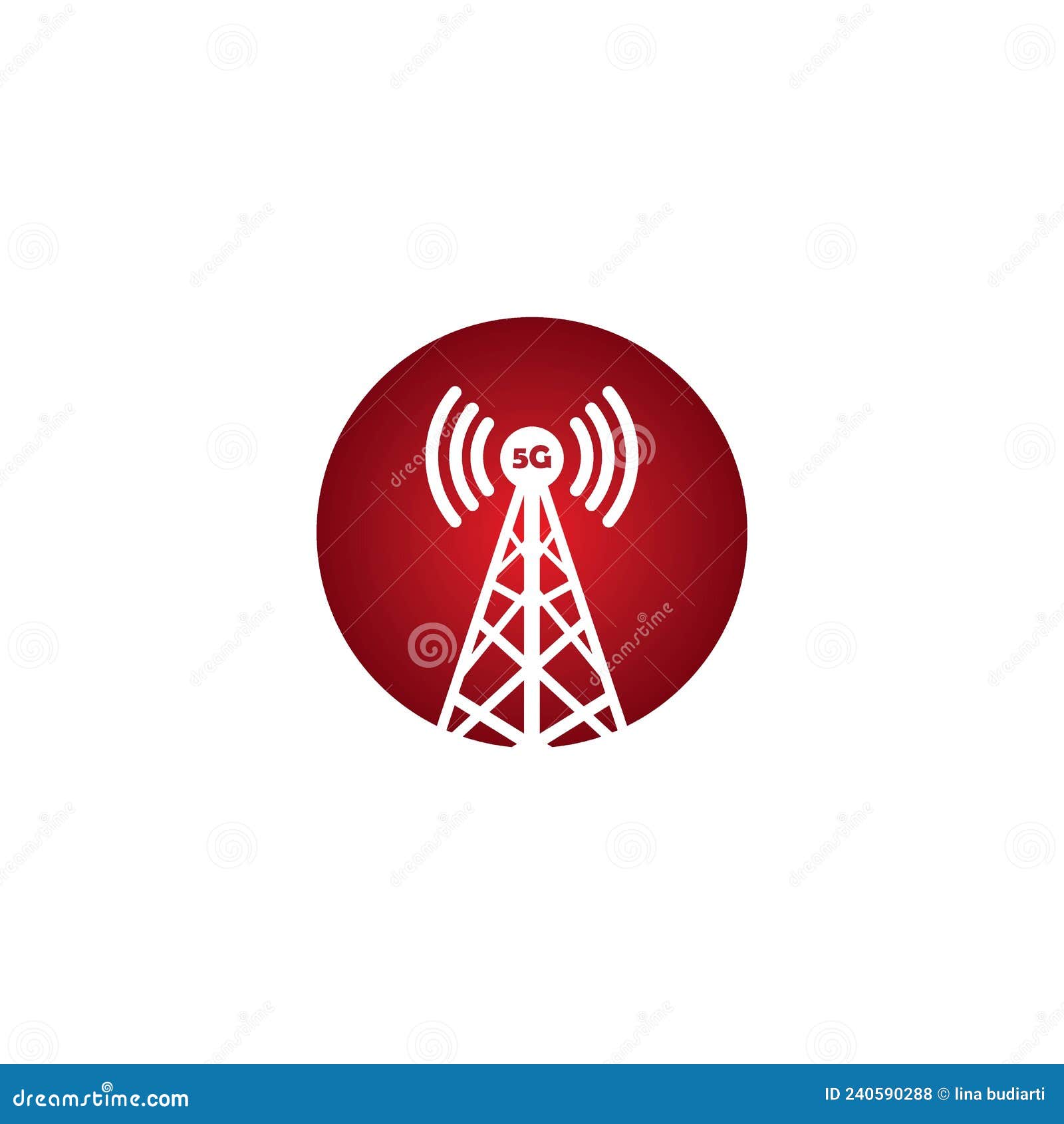 Network tower icon stock vector. Illustration of wireless - 240590288