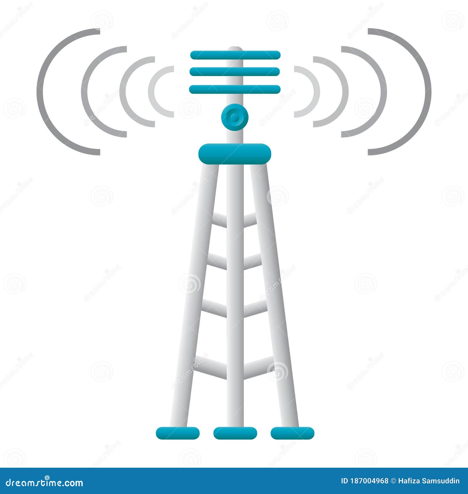 Network Tower. Vector Illustration Decorative Design Stock Vector ...