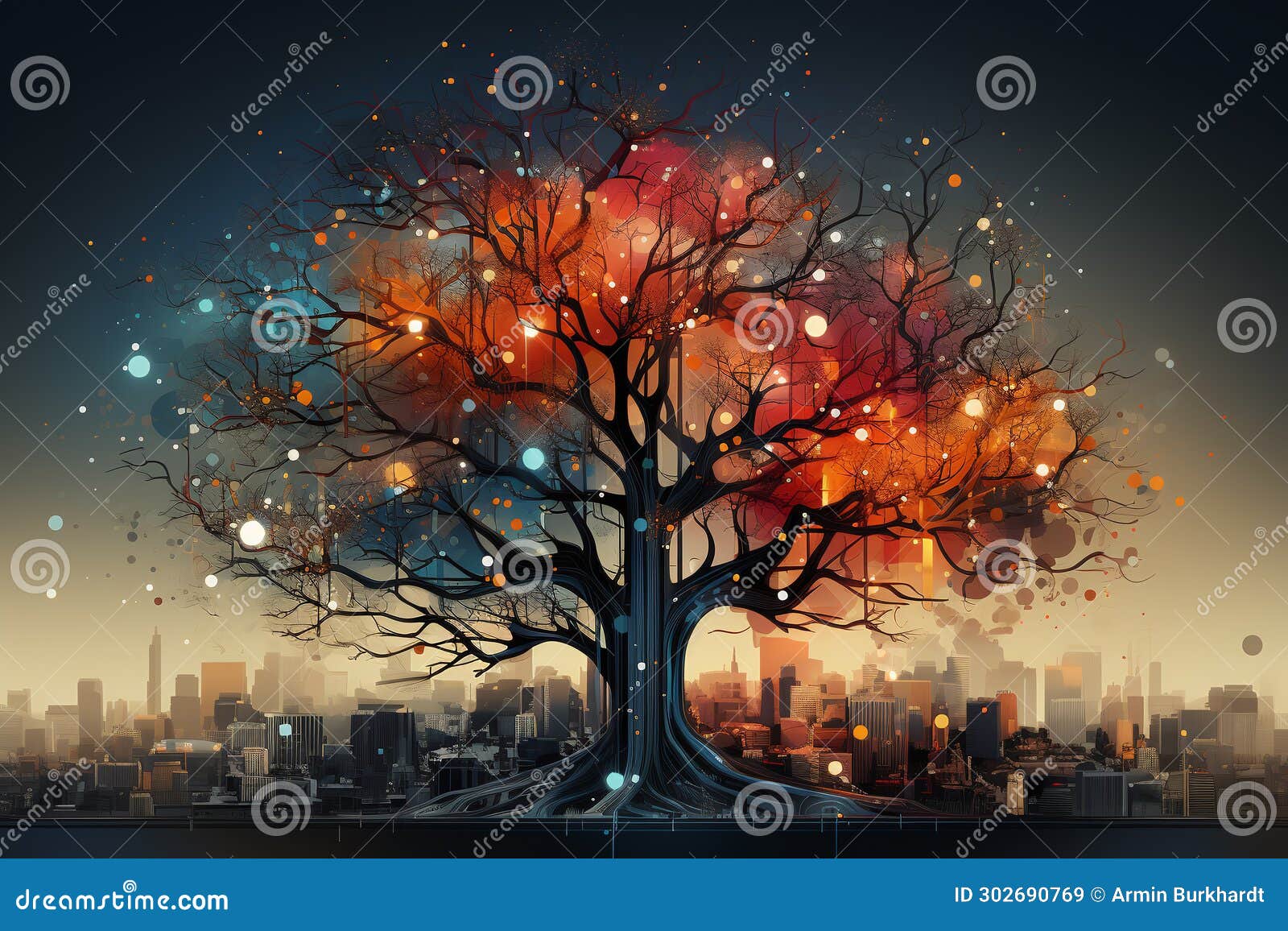 Network Tree Showing the Connection of Different Digital Spaces in a ...