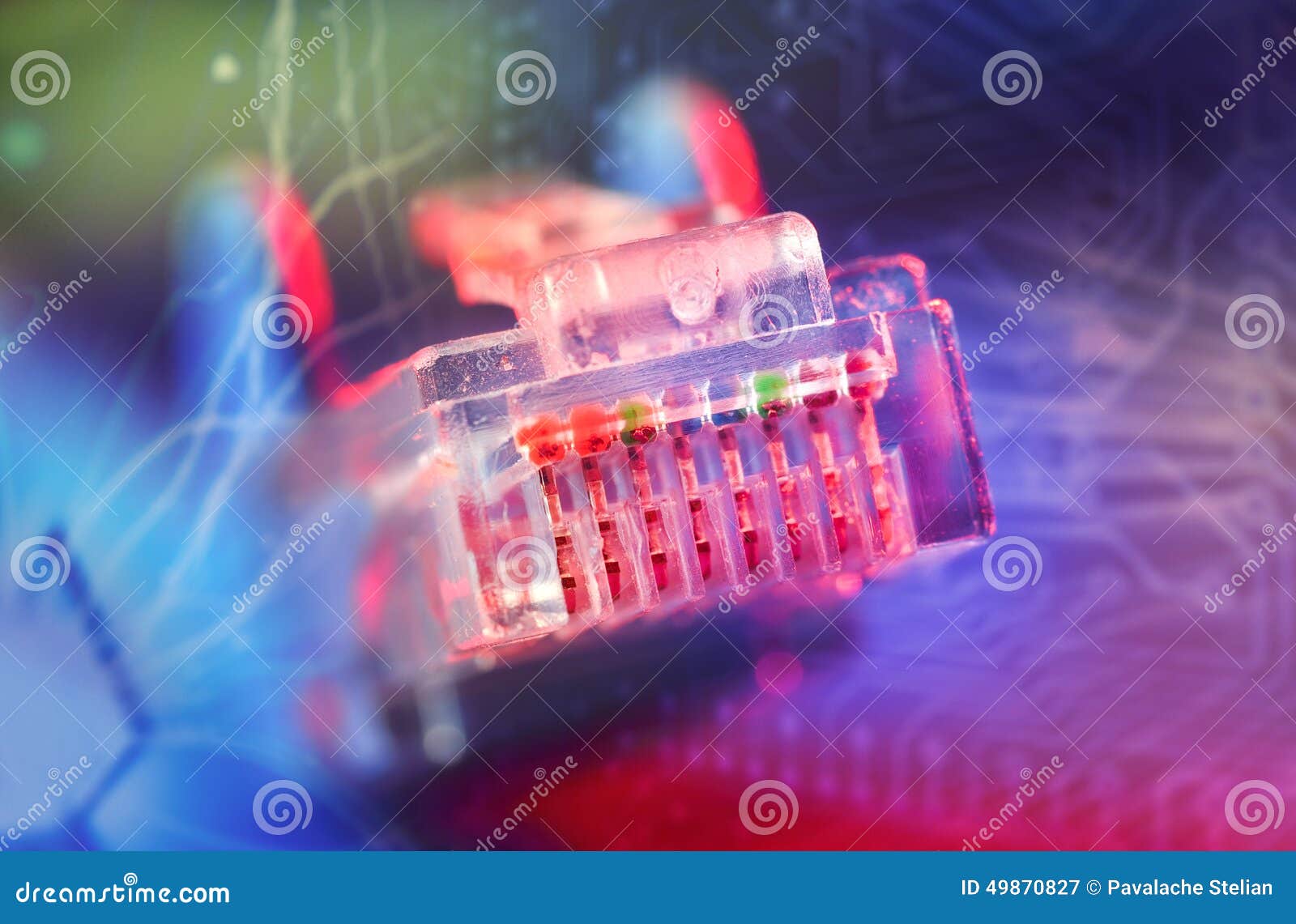 Network utp lan cable stock image. Image of binary, jack - 49870827