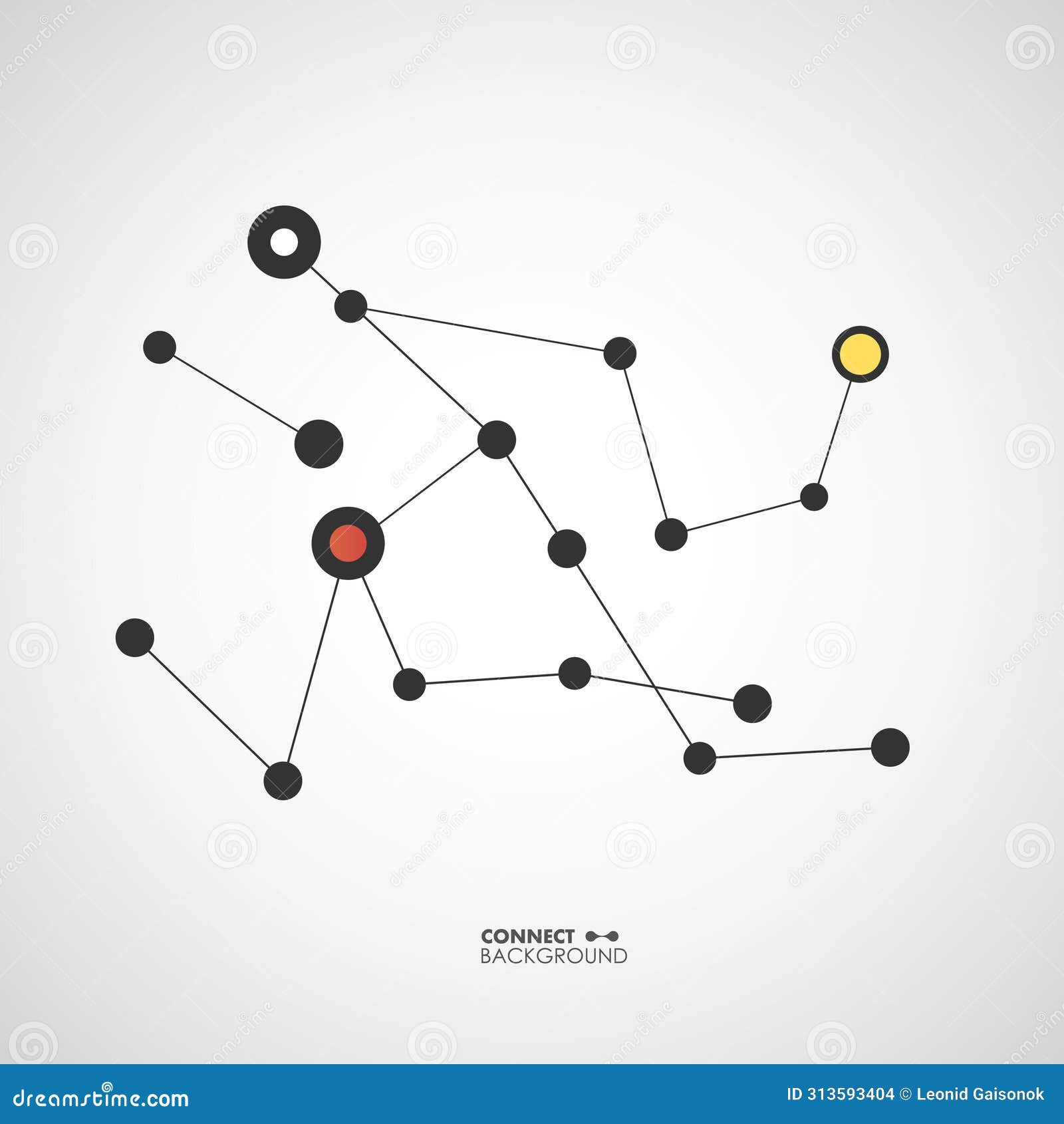 Network Vector Abstract Figure Design Pattern With Connect Dots And Lines Stock Vector