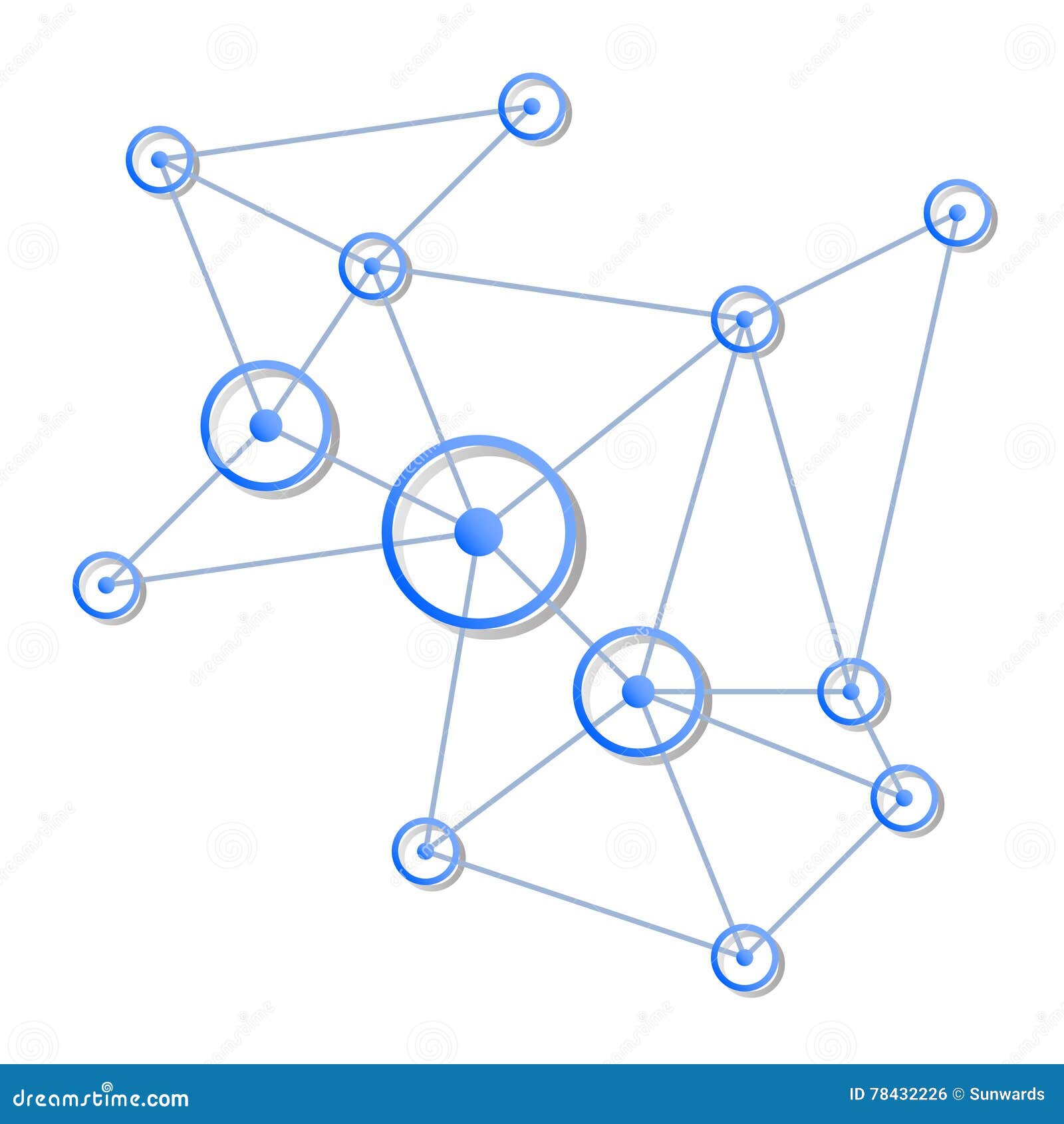 Network vector concept stock vector. Illustration of element - 78432226