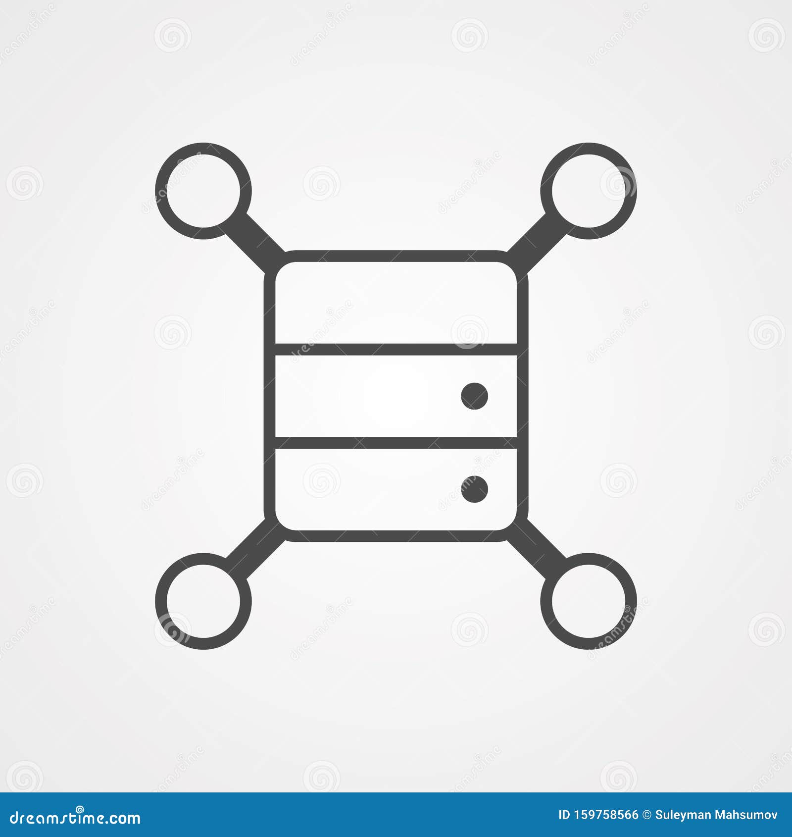Network Vector Icon Sign Symbol Stock Illustration - Illustration of ...