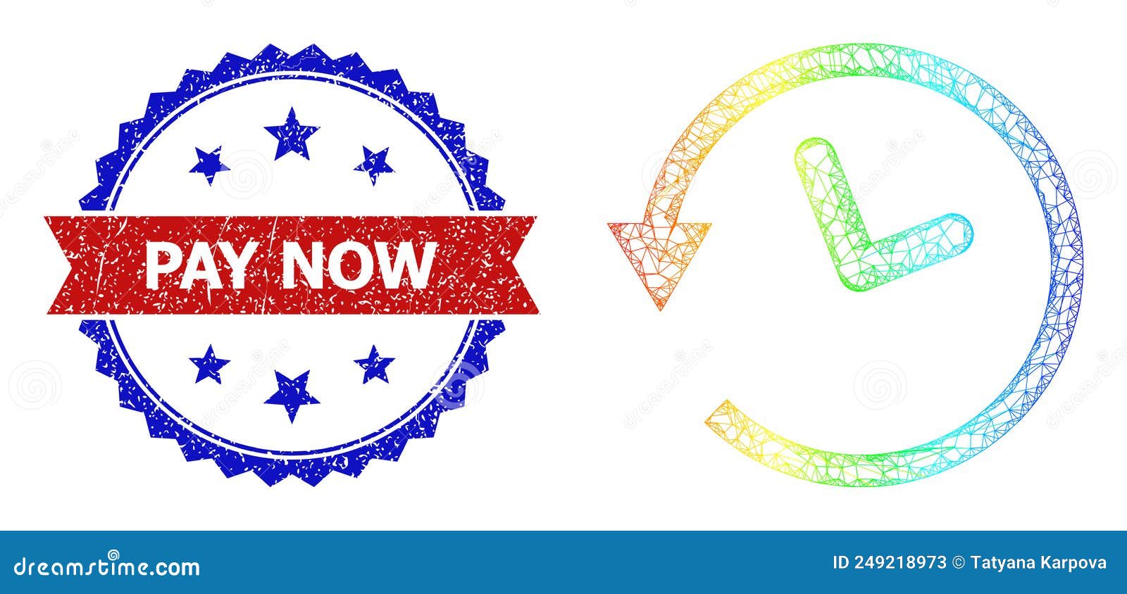 Network Wayback Machine Web Mesh Icon With Spectrum Gradient And ...