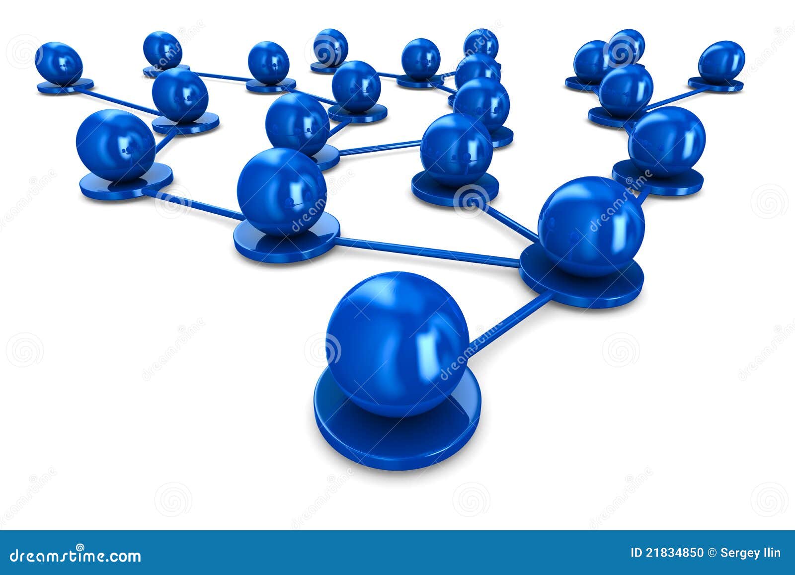 Network on White Background Stock Illustration - Illustration of ...