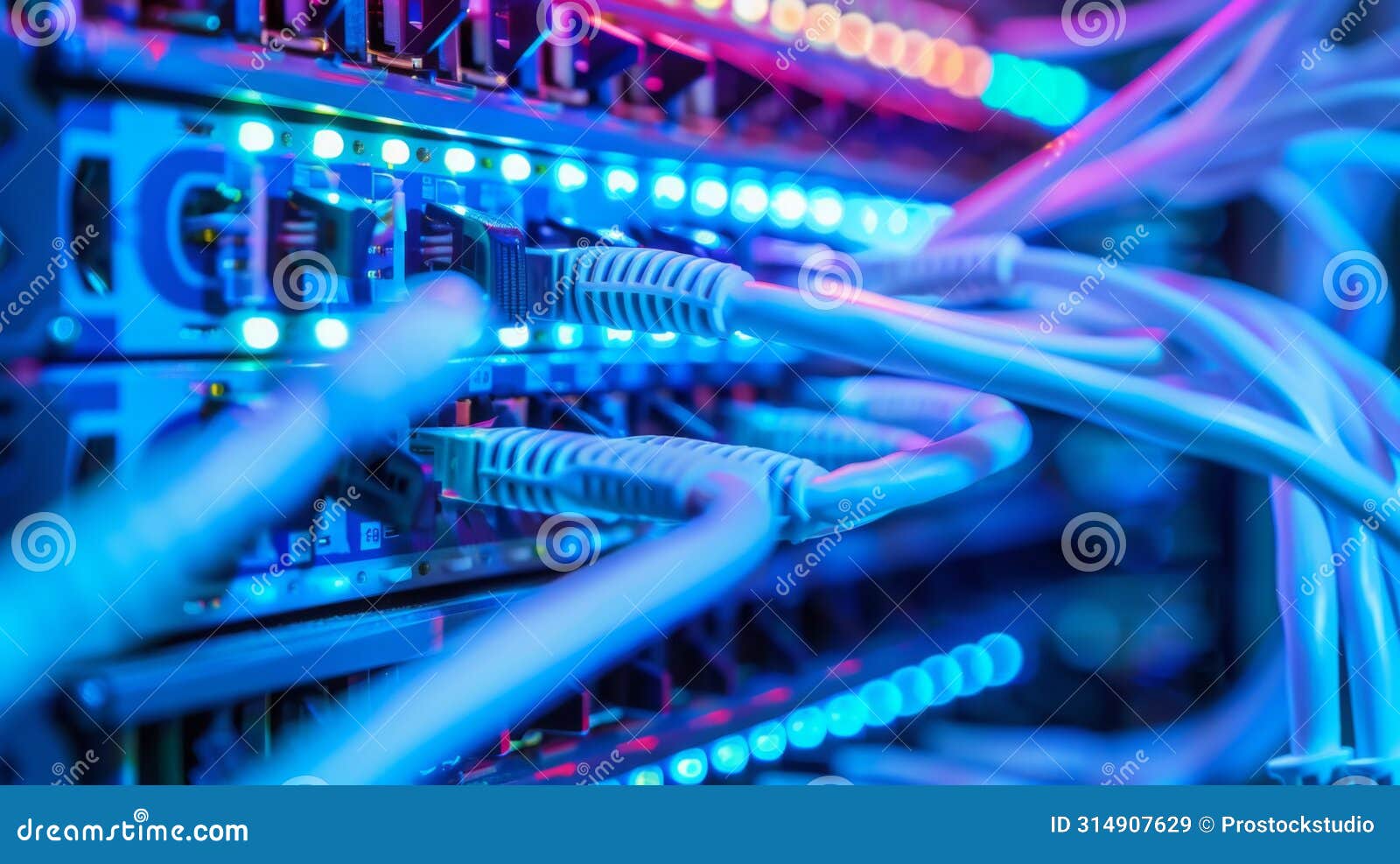 Network of Wires Connected To Computer Stock Image - Image of ...