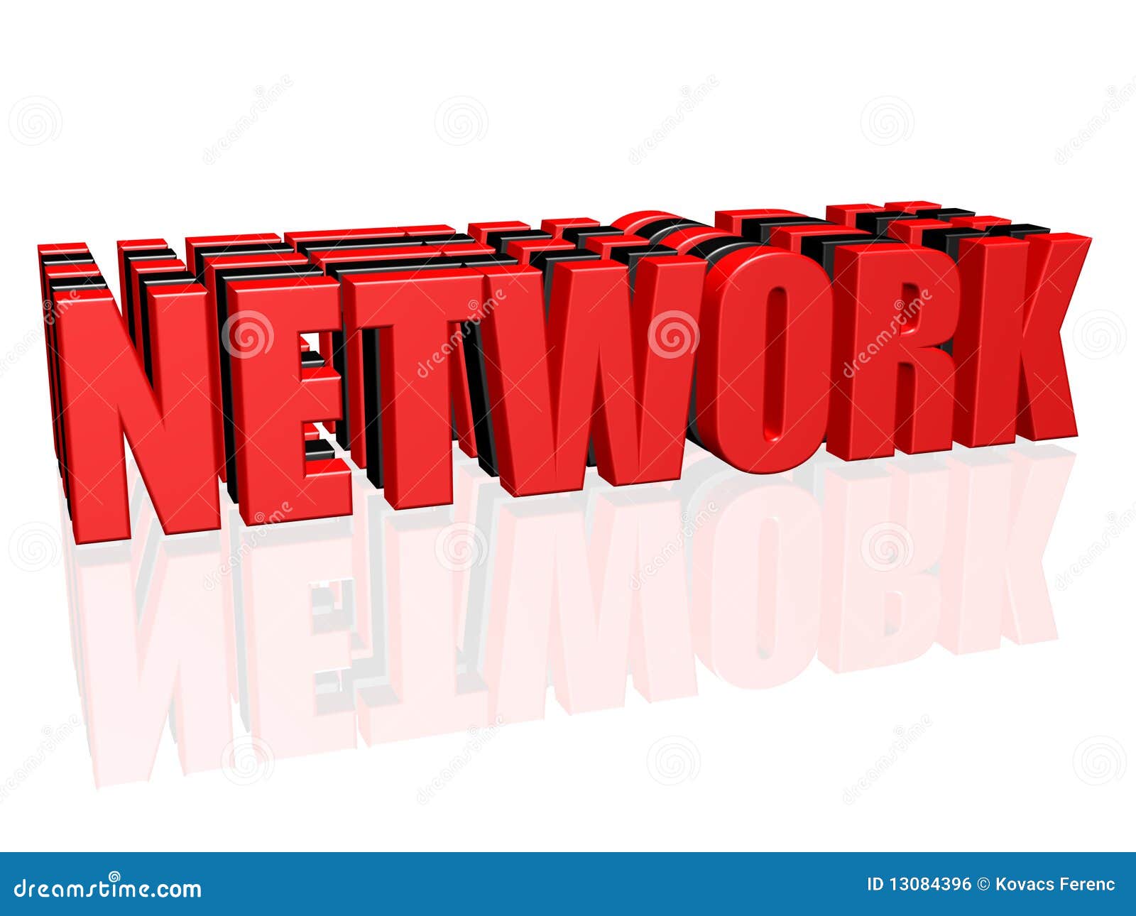 NETWORK word stock illustration. Illustration of shape - 13084396