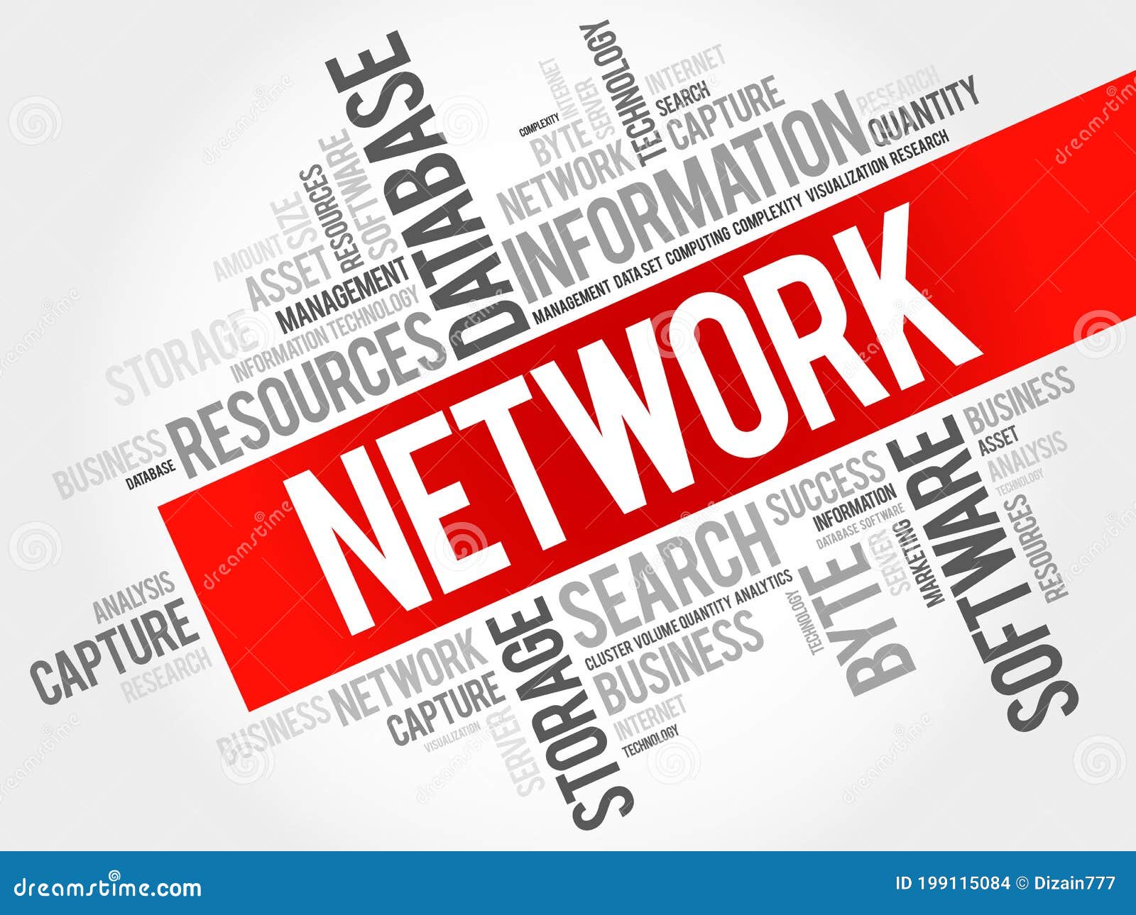 Network word cloud collage stock illustration. Illustration of forum ...