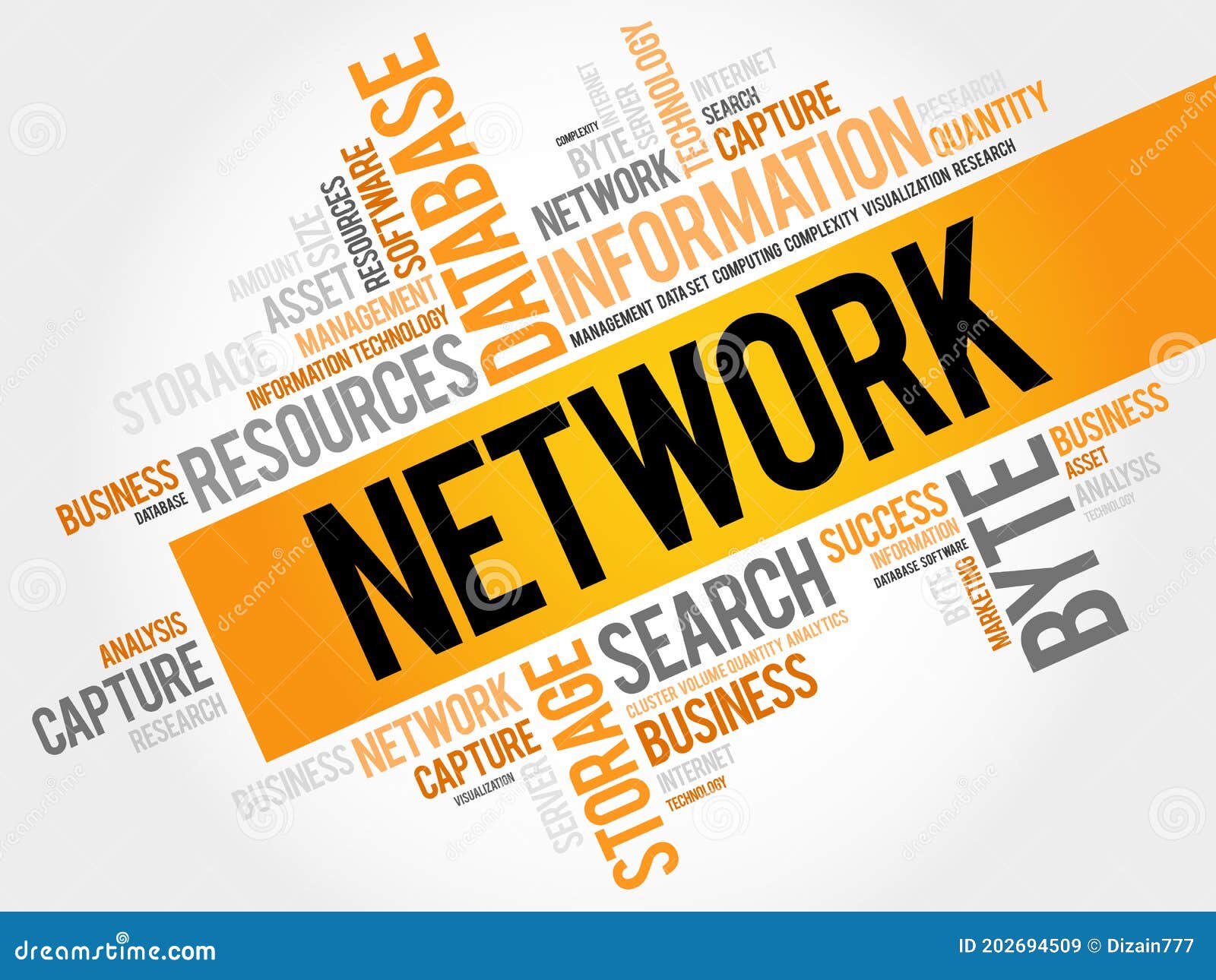 Network word cloud stock illustration. Illustration of source - 202694509