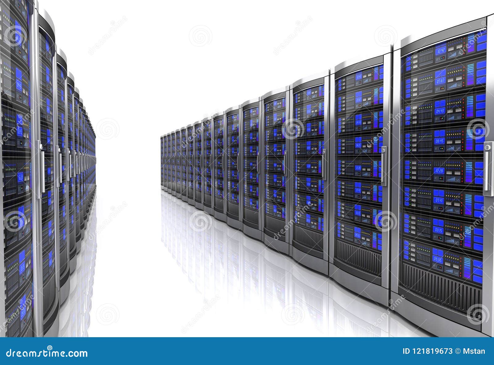 Network Workstation Server 3d Illustration Stock Illustration ...