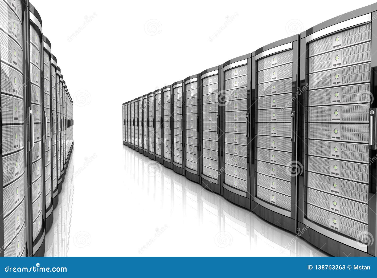 Network Workstation Server 3d Illustration Stock Illustration ...