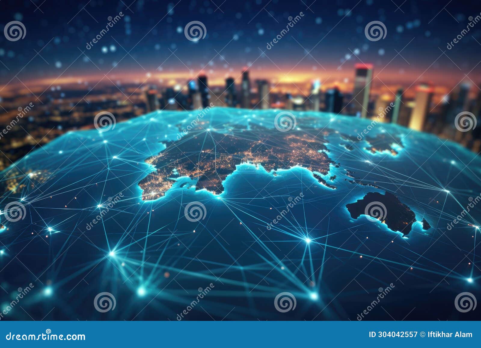 Networked Lights Illuminate a Globe, Creating a Global Connectivity Map ...