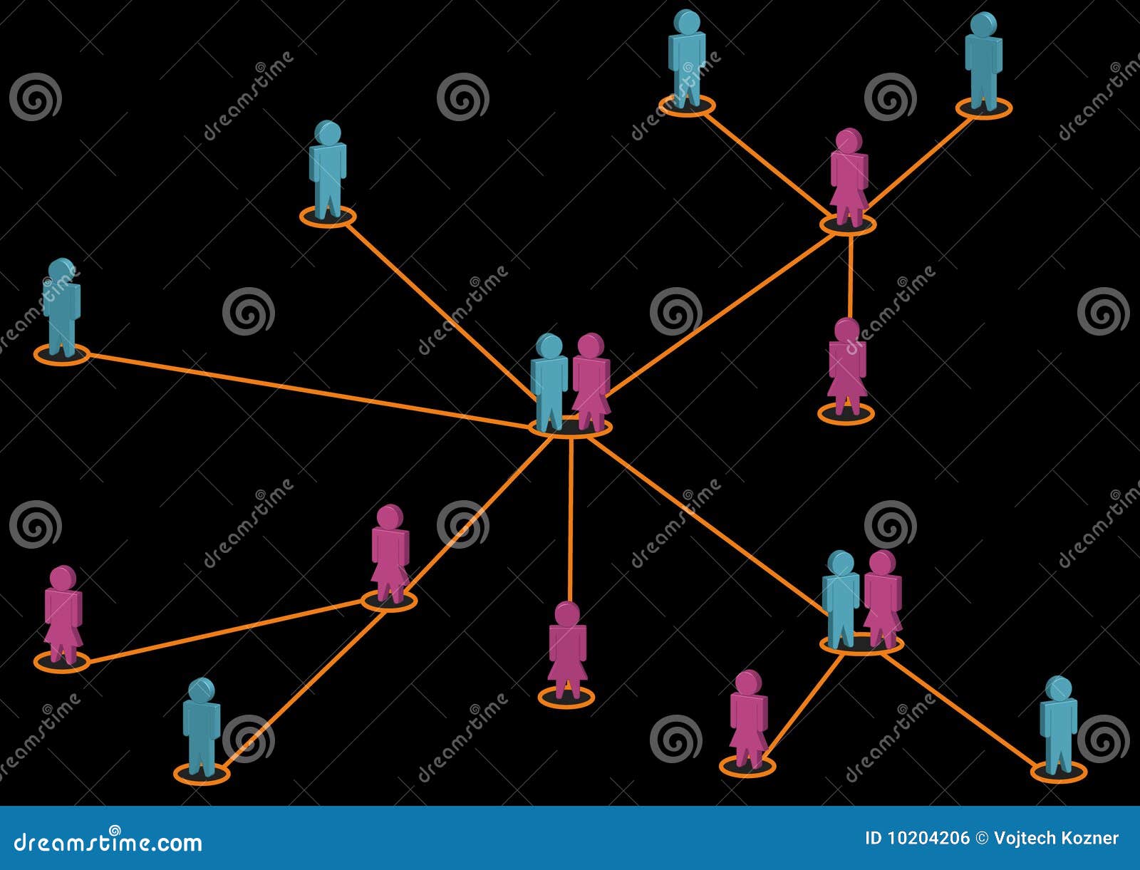 Networking stock illustration. Illustration of social - 10204206