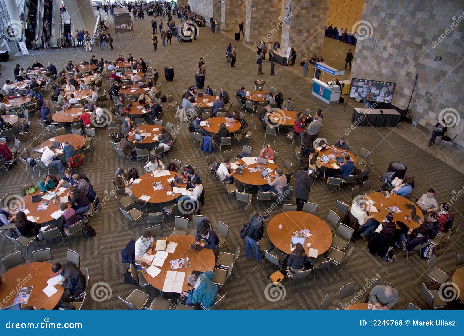 Networking Area during Scientifc Conference Editorial Stock Photo ...
