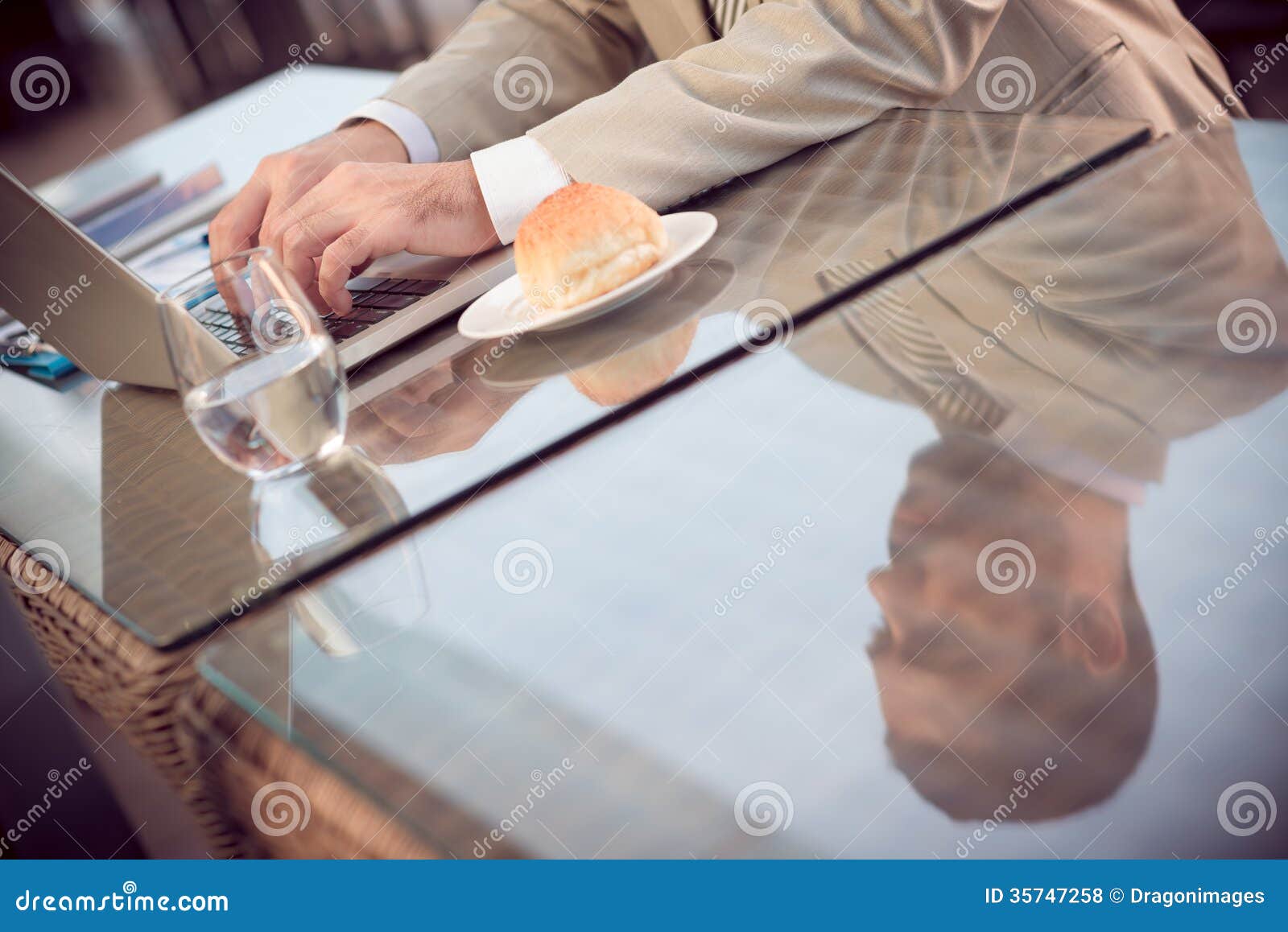 Networking at a cafe stock photo. Image of computer, device - 35747258