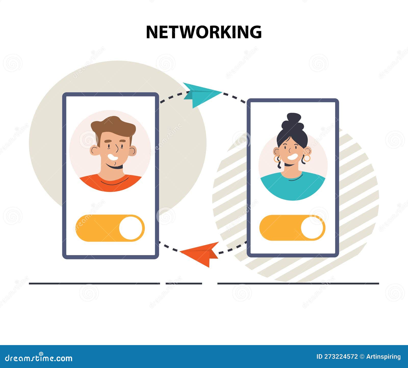 Networking. Characters Collaboration, Establishment of Partnership or ...