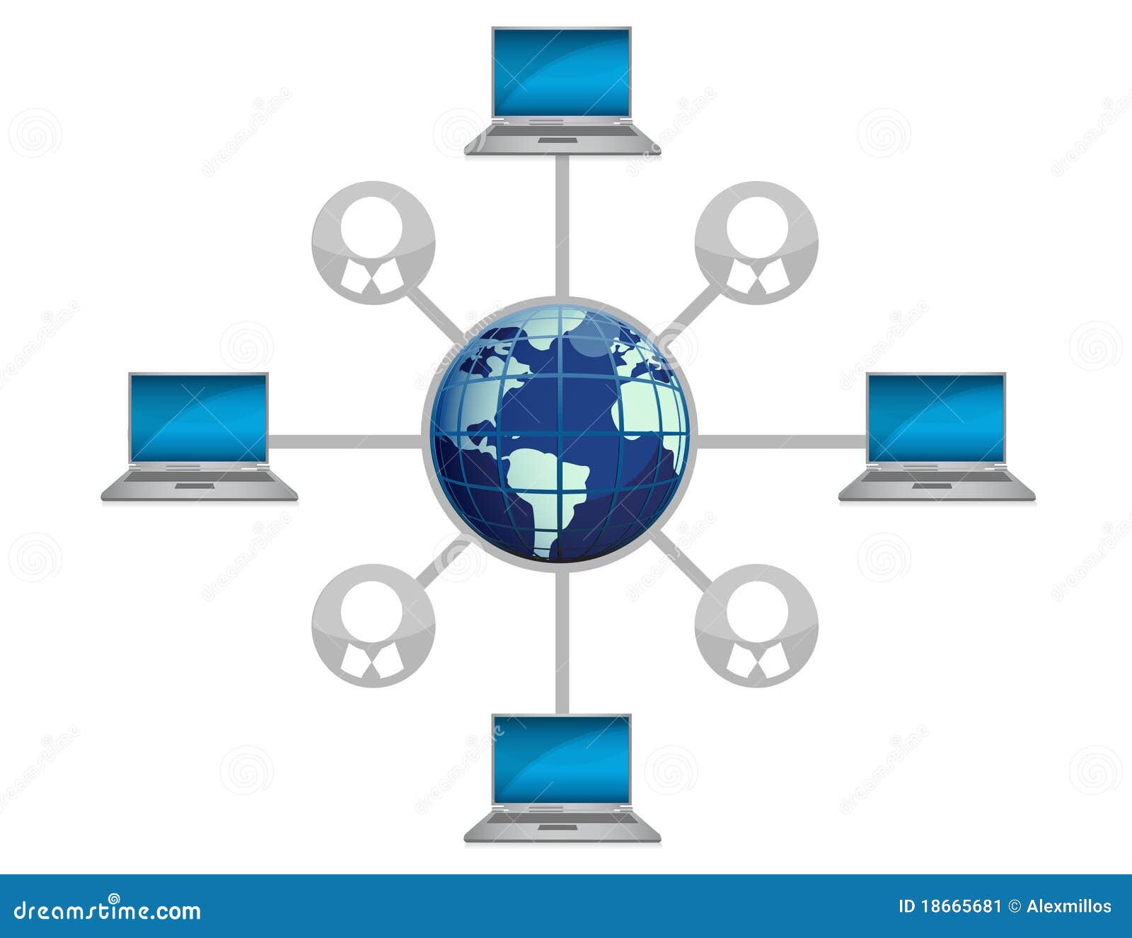 Networking communication stock illustration. Illustration of buttons ...