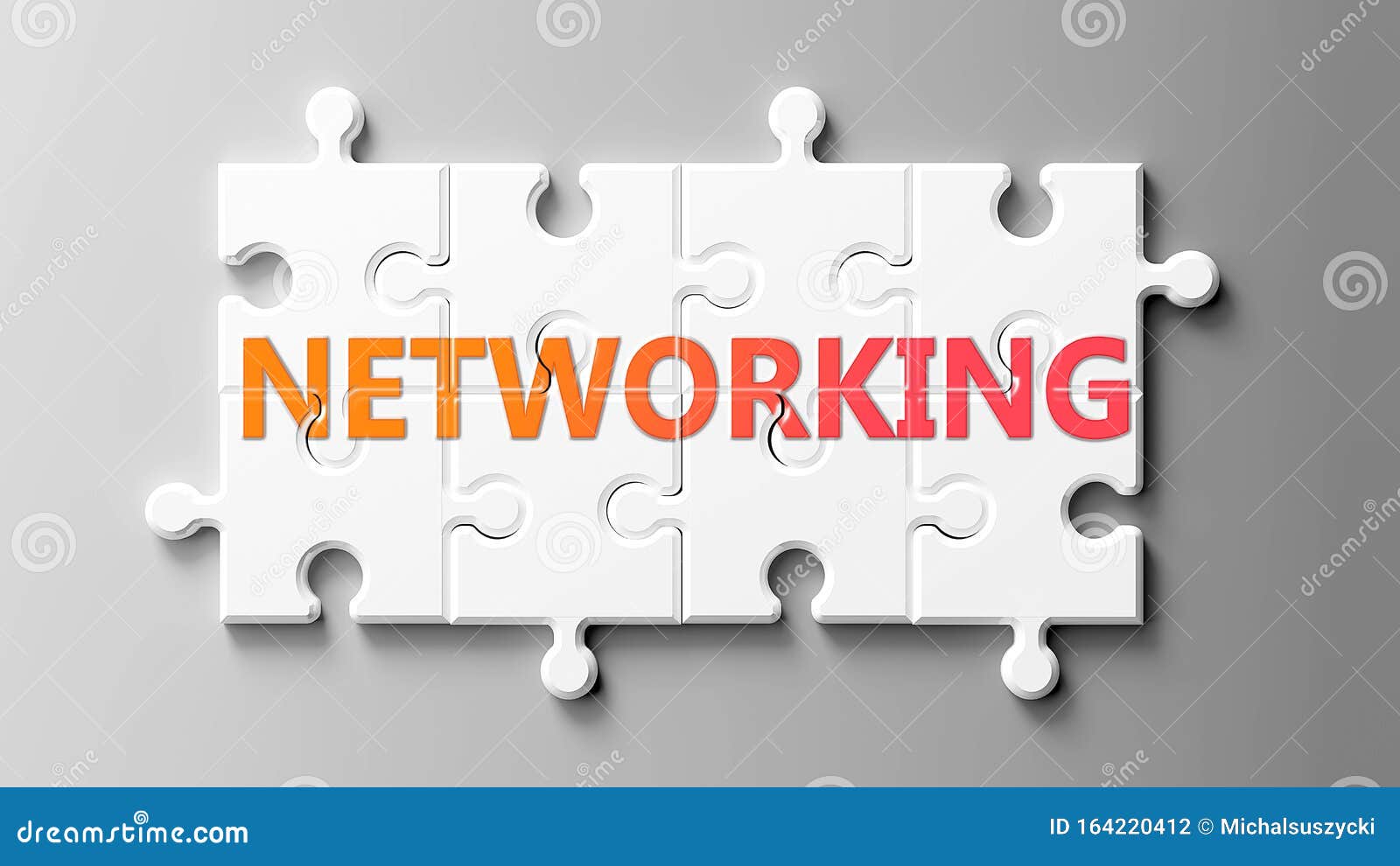 Networking Complex Like a Puzzle - Pictured As Word Networking on a ...